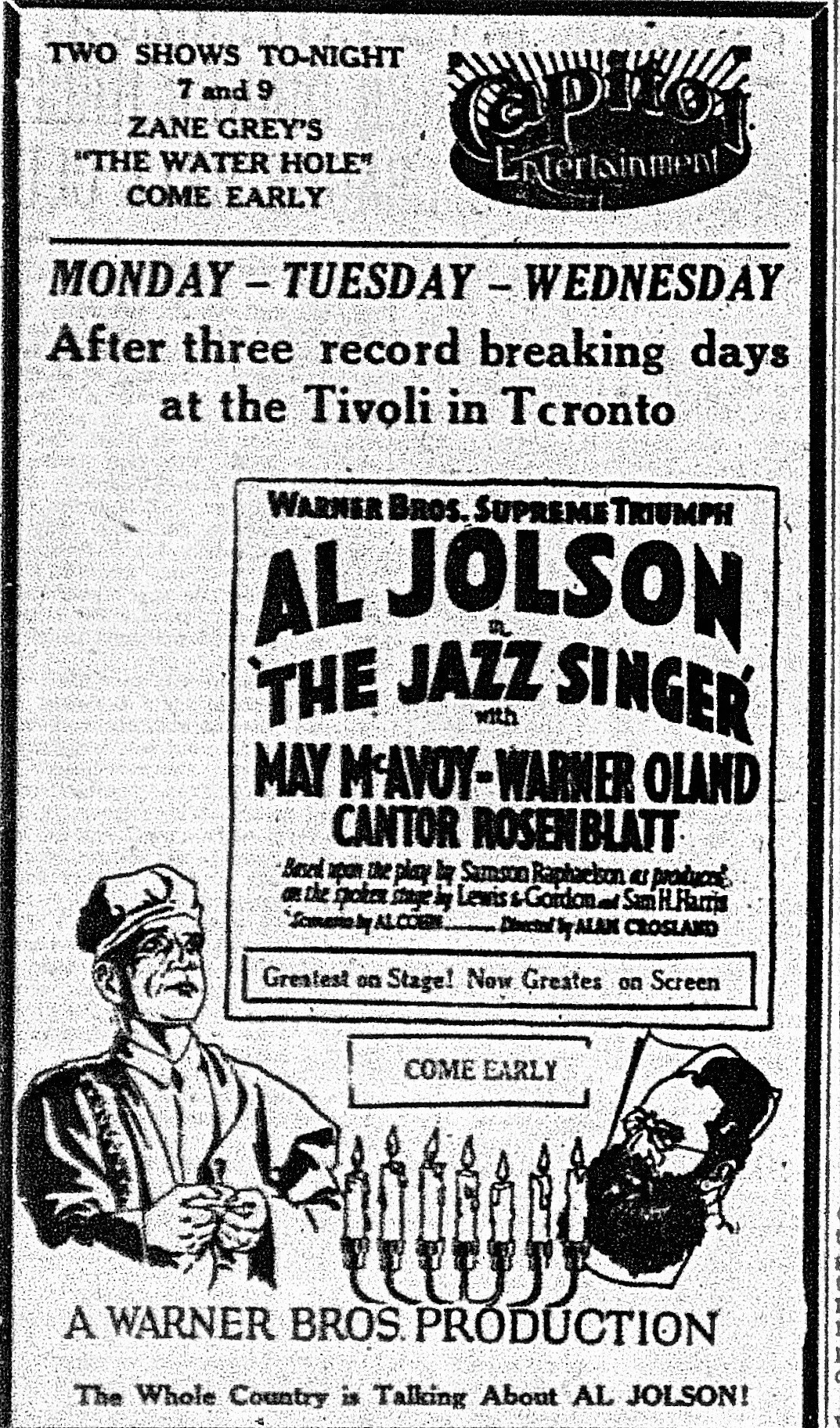 The 1930s: Talkies and the Great Depression — A Peterborough Movie ...