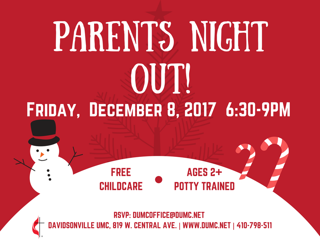 Parents Night Out! — Davidsonville United Methodist Church