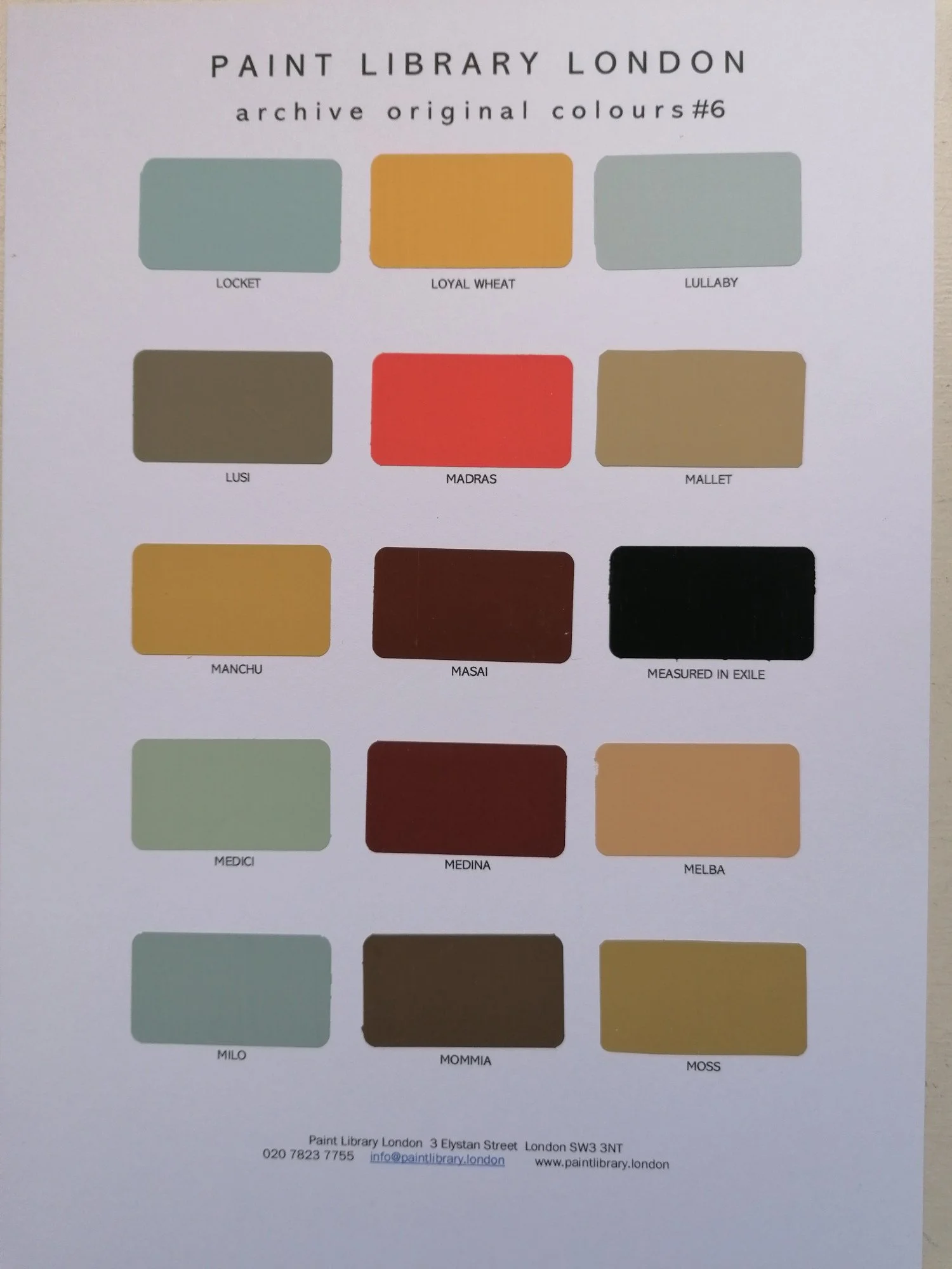 PAINT LIBRARY LONDON