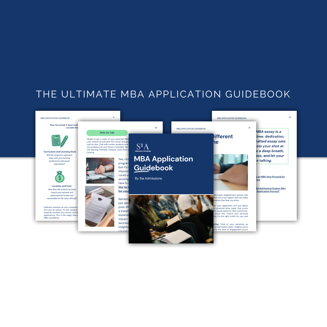 MBA Admissions Guidebook - Sia Admissions