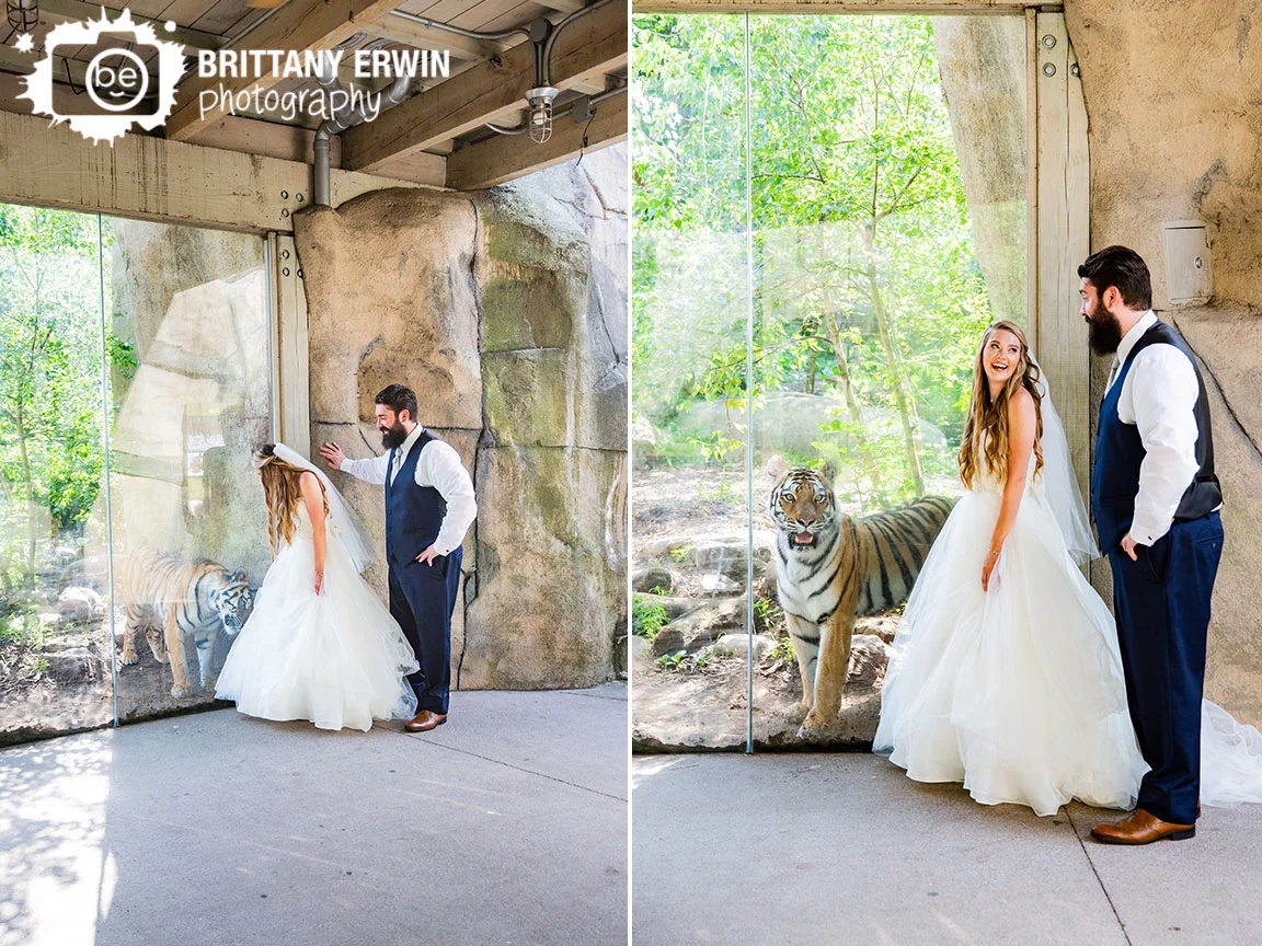 Caila + Michael = Married! | Indianapolis Zoo wedding photographer ...