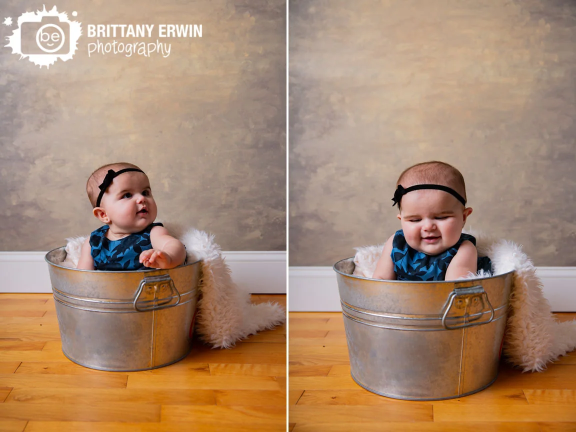 Elise = 6 months! | Speedway studio portrait photographer — Brittany ...