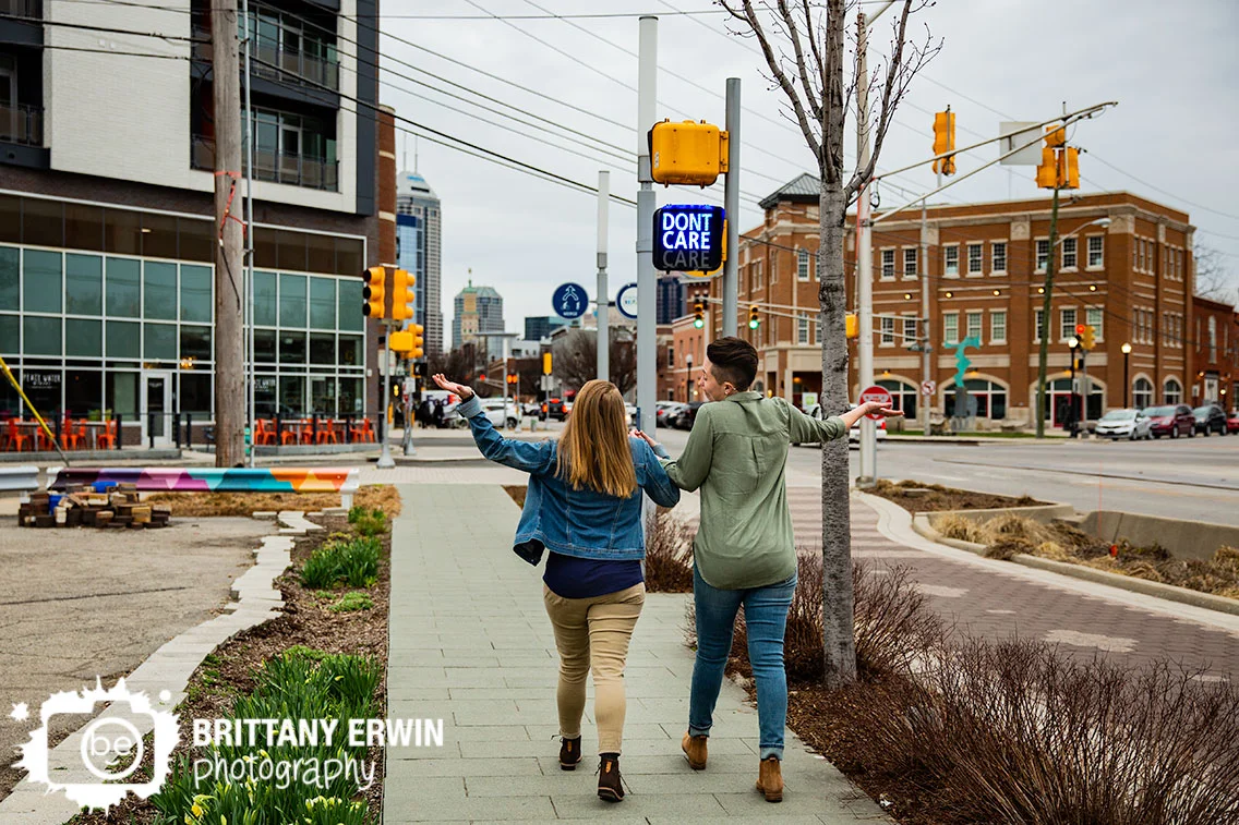 Whitley and Nicole on Mass Ave | Indianapolis engagement photographer ...