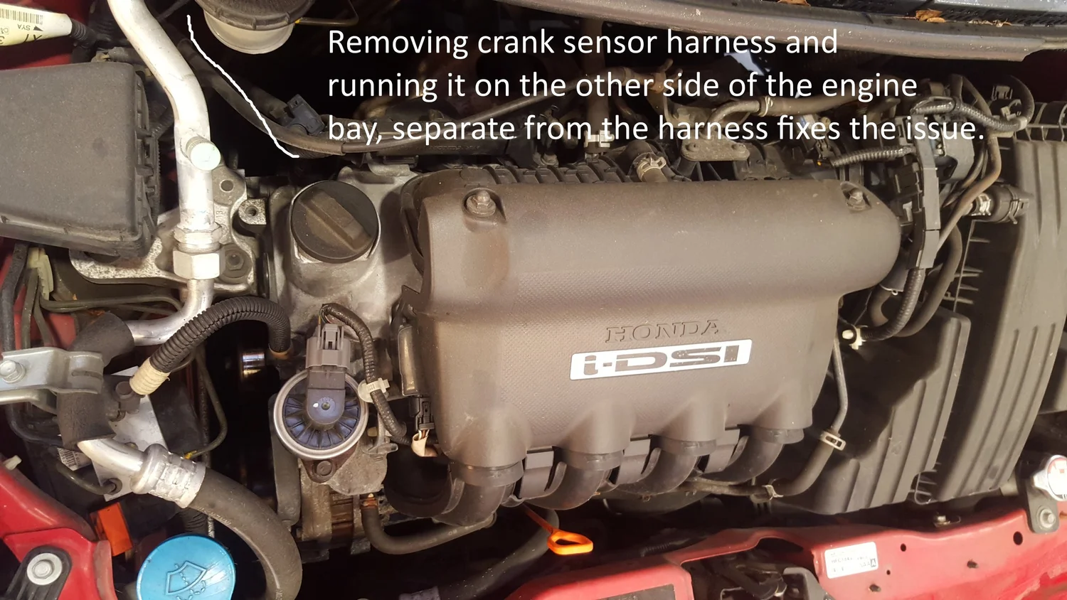 Honda Fit/Jazz crank sensor interference — Springbok Photography