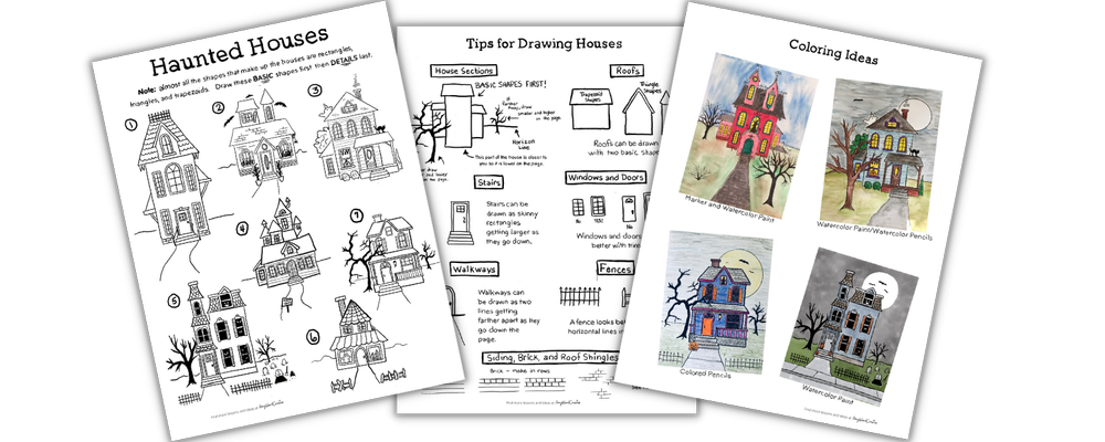Haunted House Art Project for Kids — Amy Ward Creates