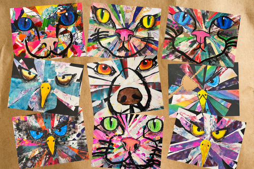 Animal Collage Art Lesson — Amy Ward Creates