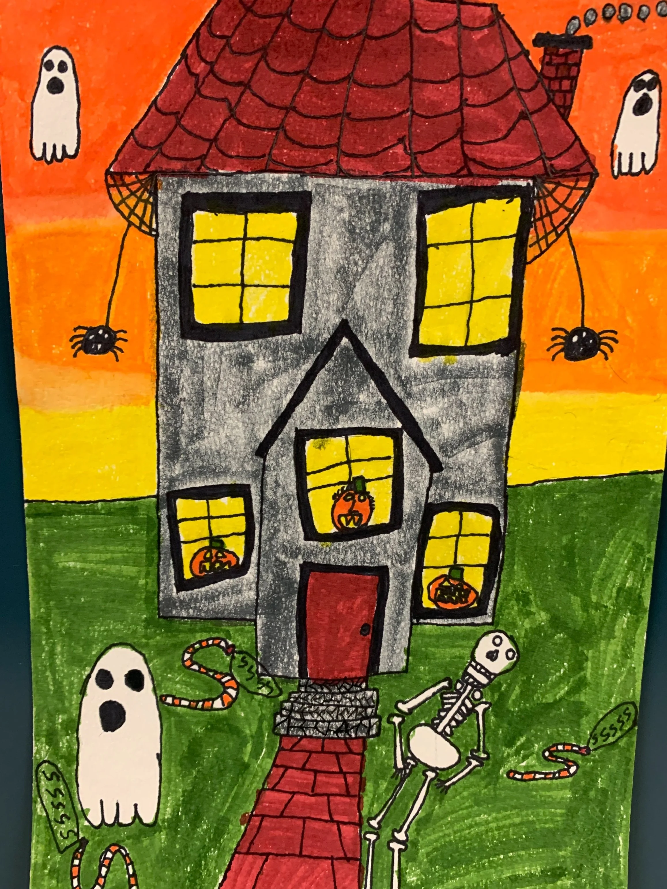 Haunted House Art Project for Kids — Amy Ward Creates