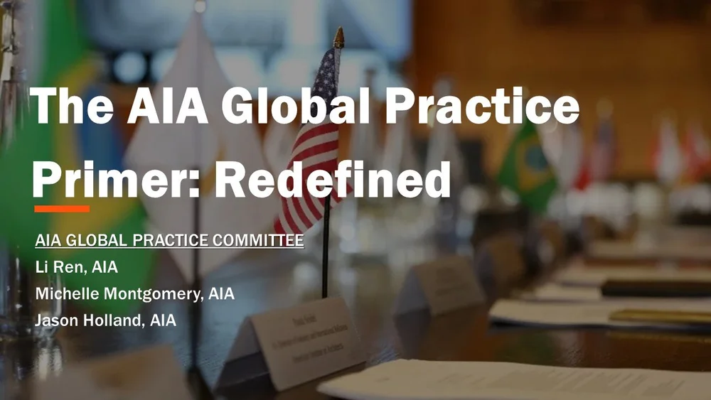 AIA Middle East - The AIA Global Practice Primer: Redefined — AIA ...