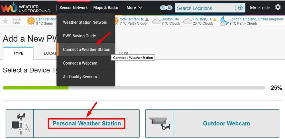 Visual Guide to Creating a Weather Station on Weather Underground (WU ...