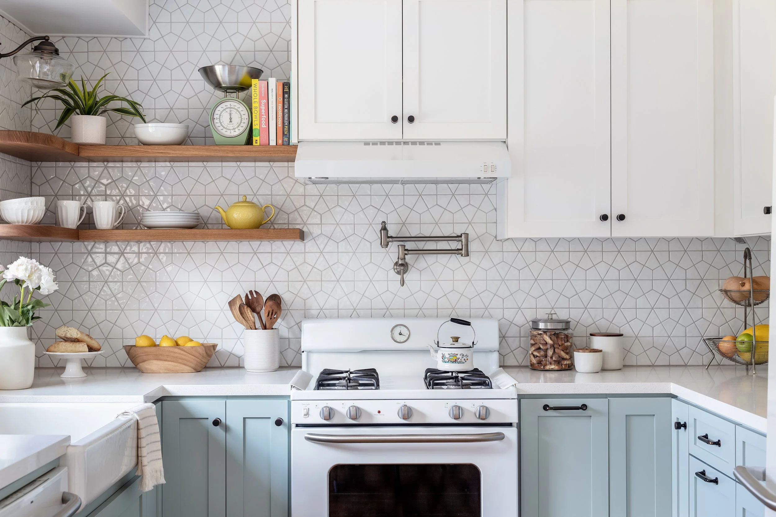 White Retro Kitchens