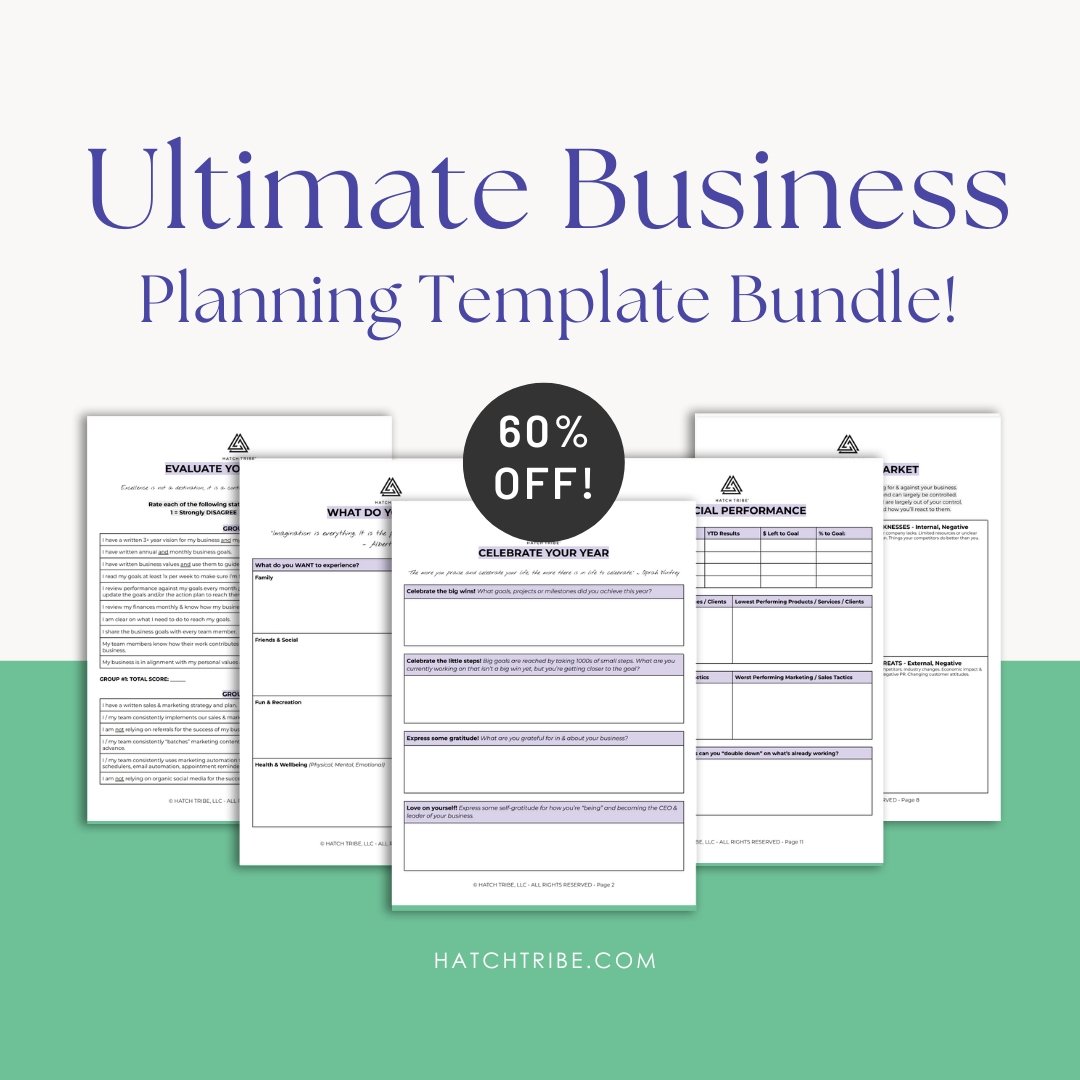 Ultimate Business Planning Template Bundle — Hatch Tribe