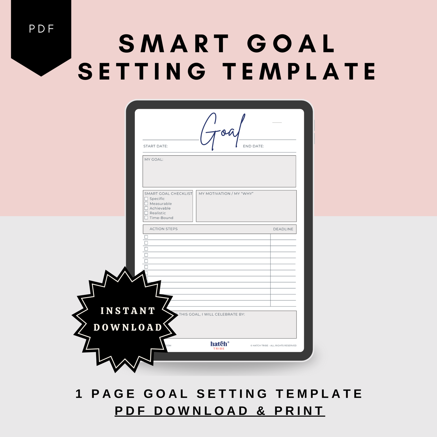 Vision to Goals Workbook - Vision and Goal Setting Template — Hatch Tribe