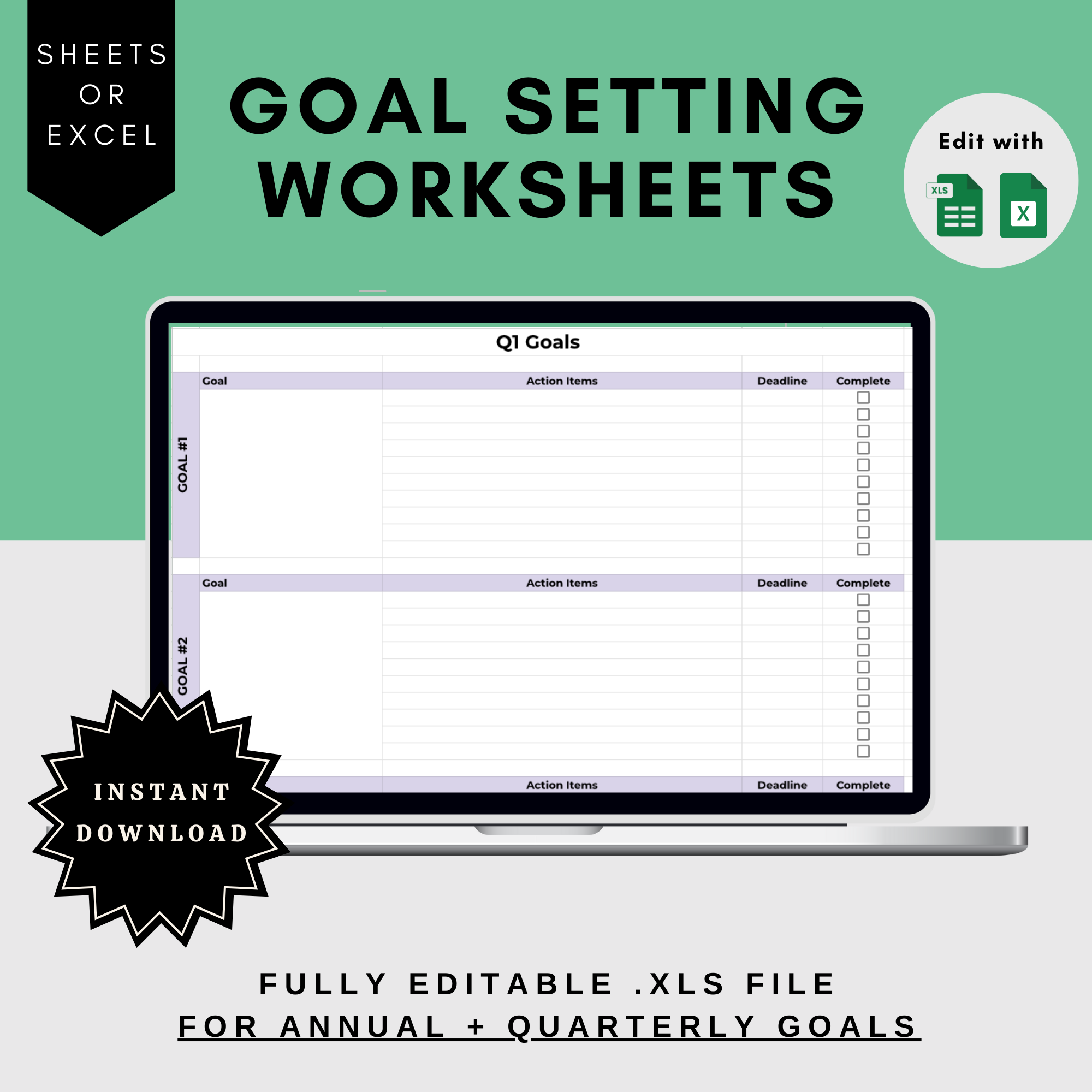 Vision to Goals Workbook - Vision and Goal Setting Template — Hatch Tribe