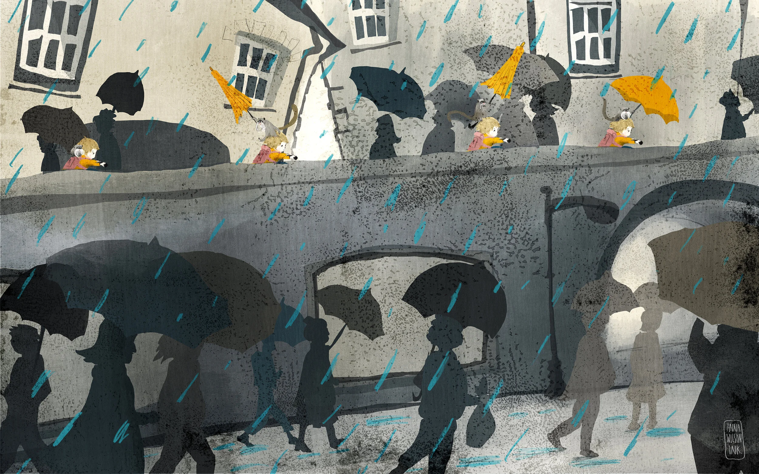 Children's book illustration — Anna Wilson Ink.
