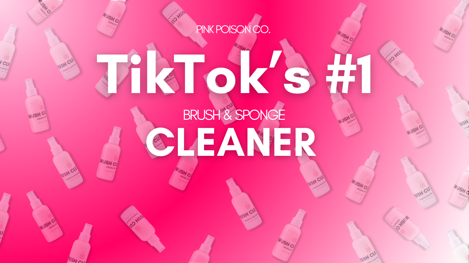 Pink Poison Co.- TikTok's #1 Selling Makeup Sponge & Brush Clean