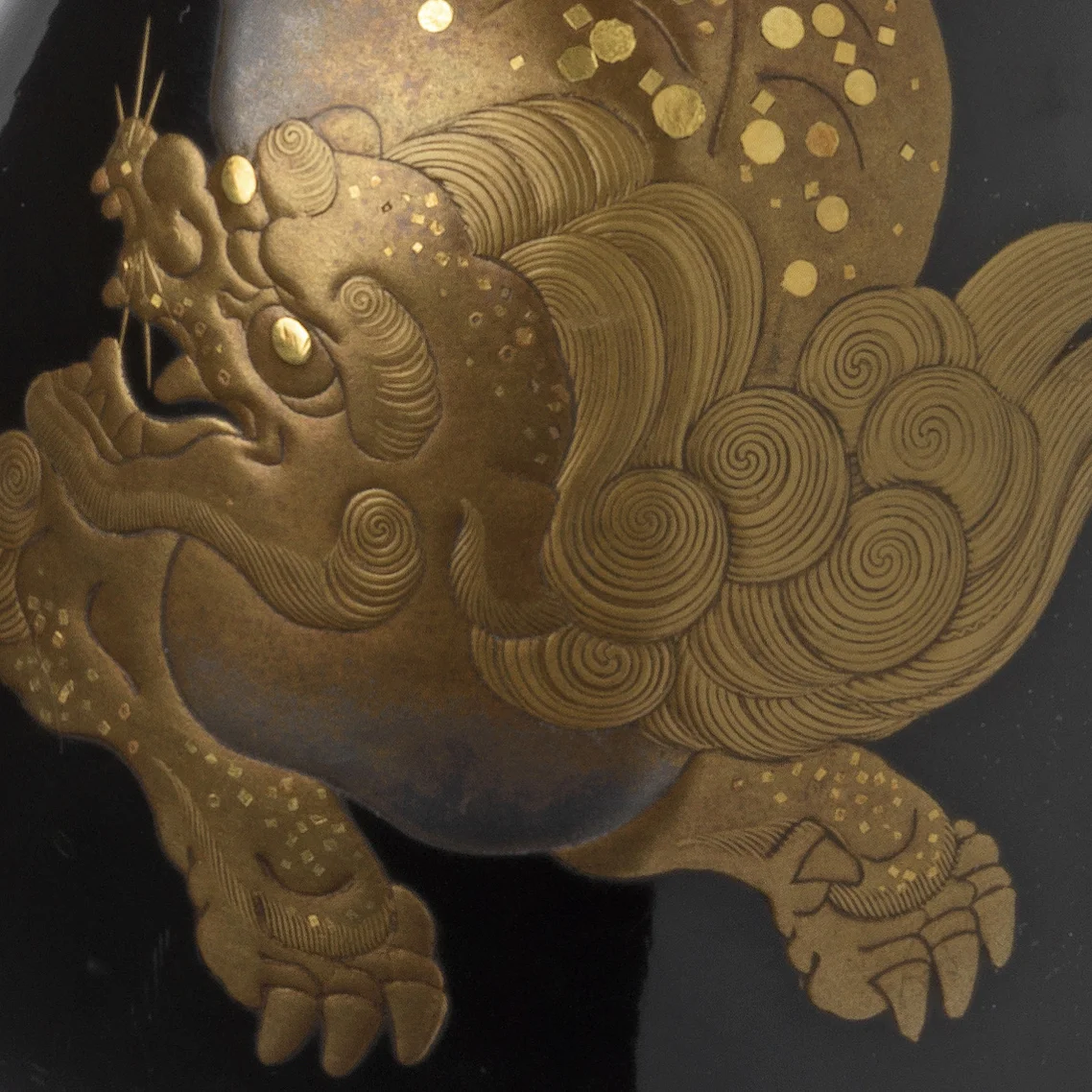 kotsuzumi with shishi, Ko Kozaemon Muneyoshi — Sydney L. Moss Ltd.