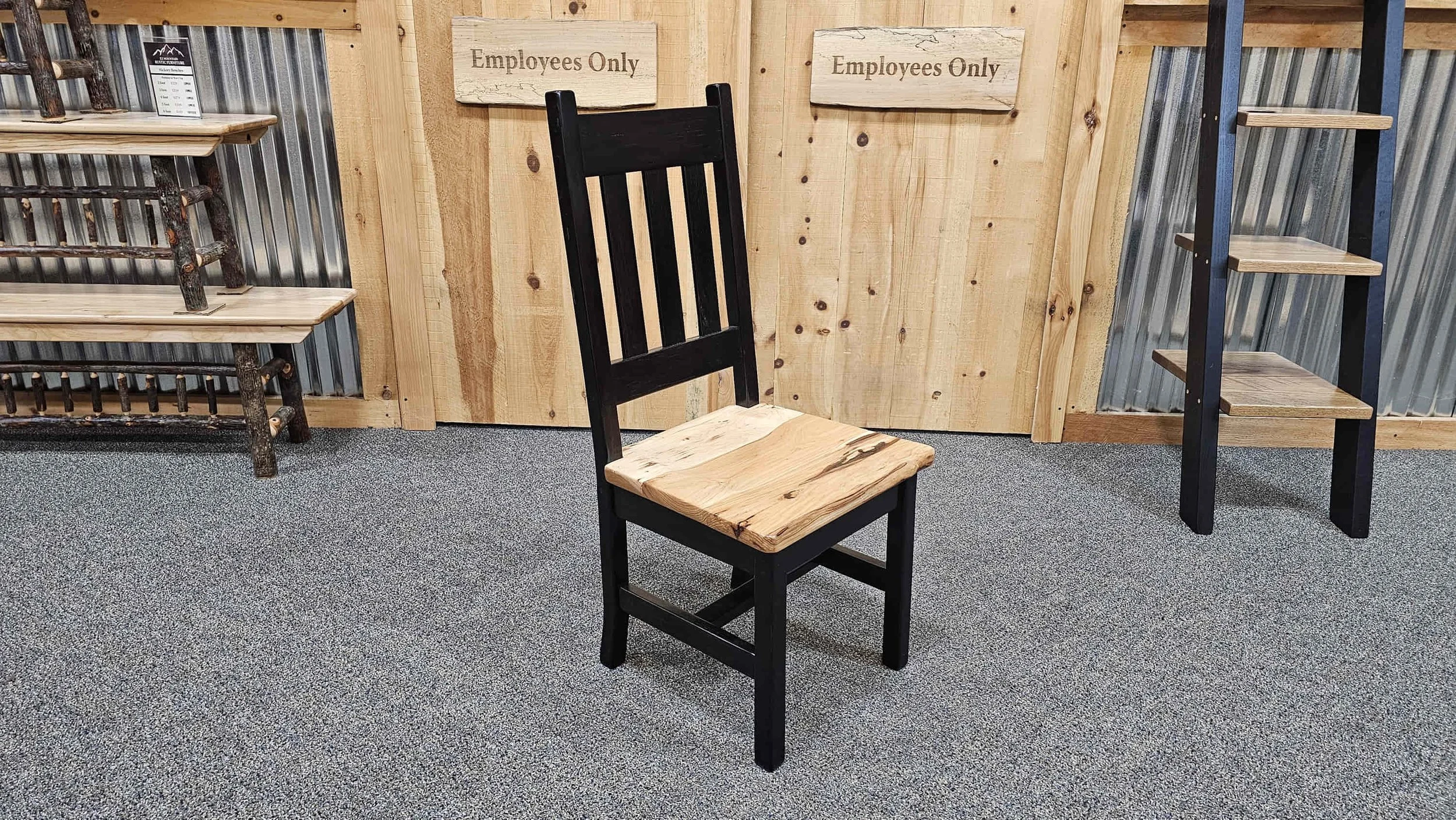 Hickory 3 Slat Chair — EZ Mountain Rustic Furniture