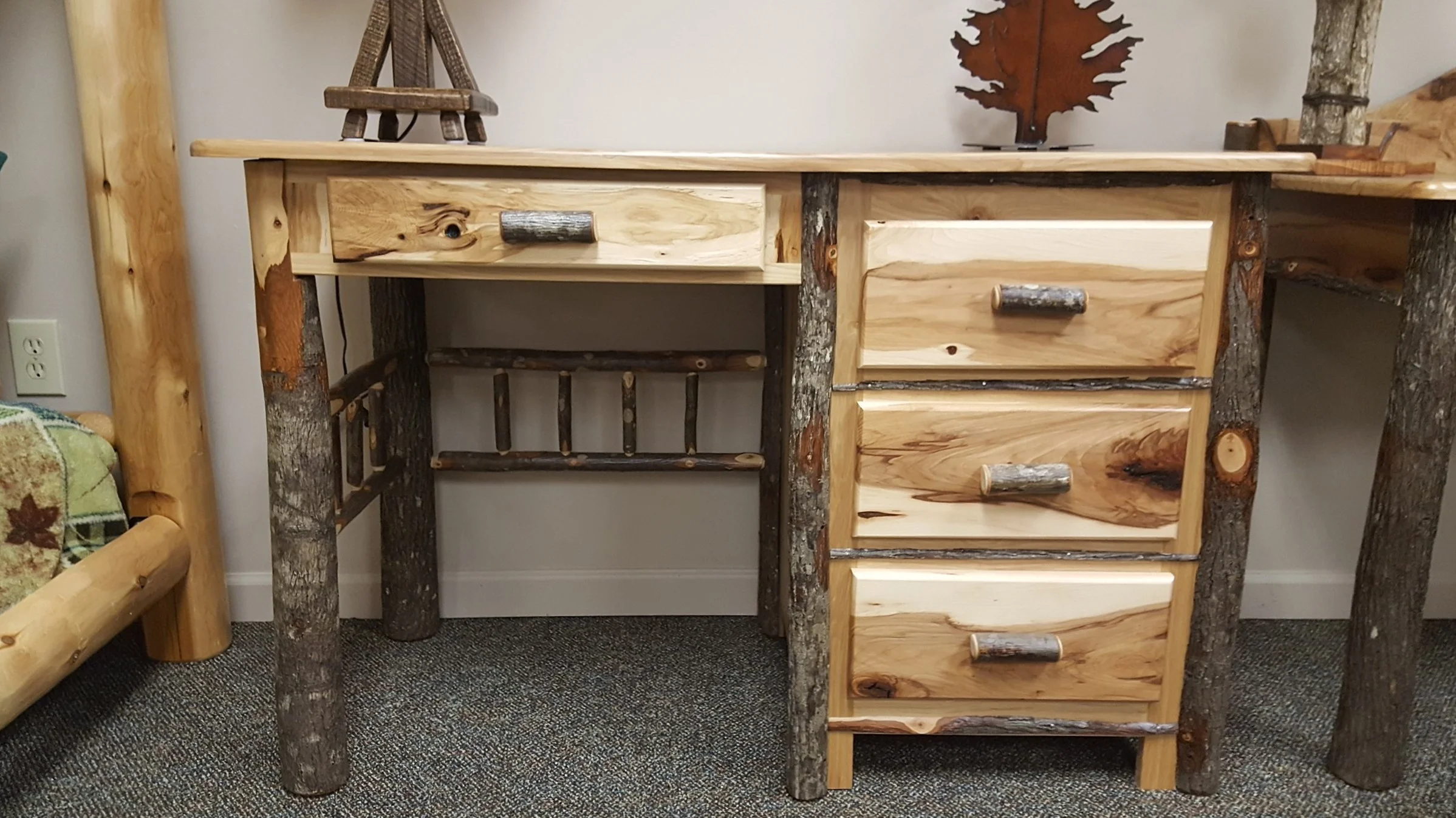 Hickory Student Desk — EZ Mountain Rustic Furniture