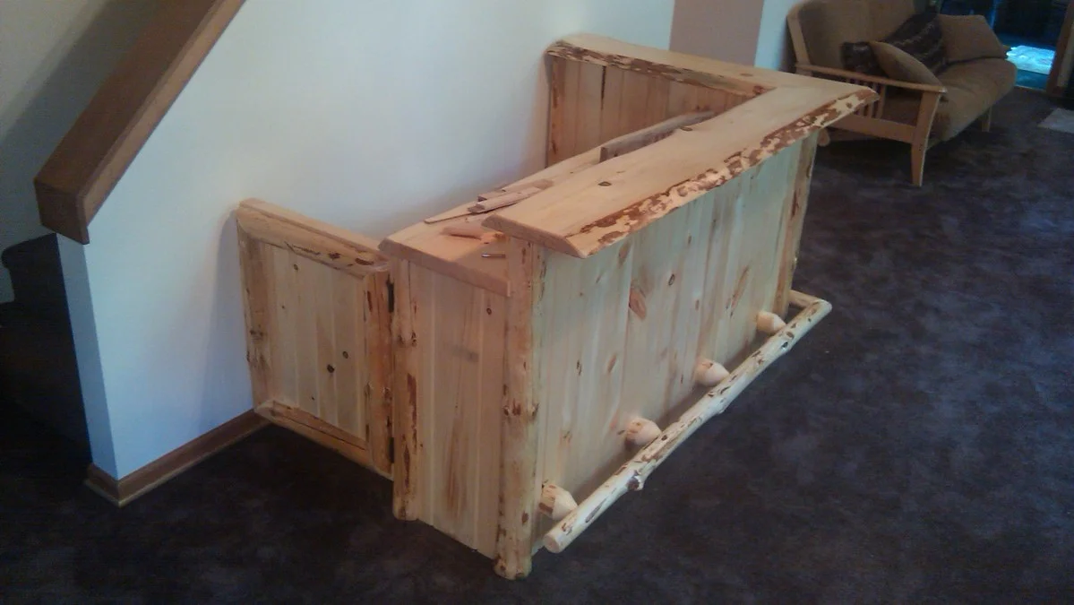 Rustic Log Bars — EZ Mountain Rustic Furniture