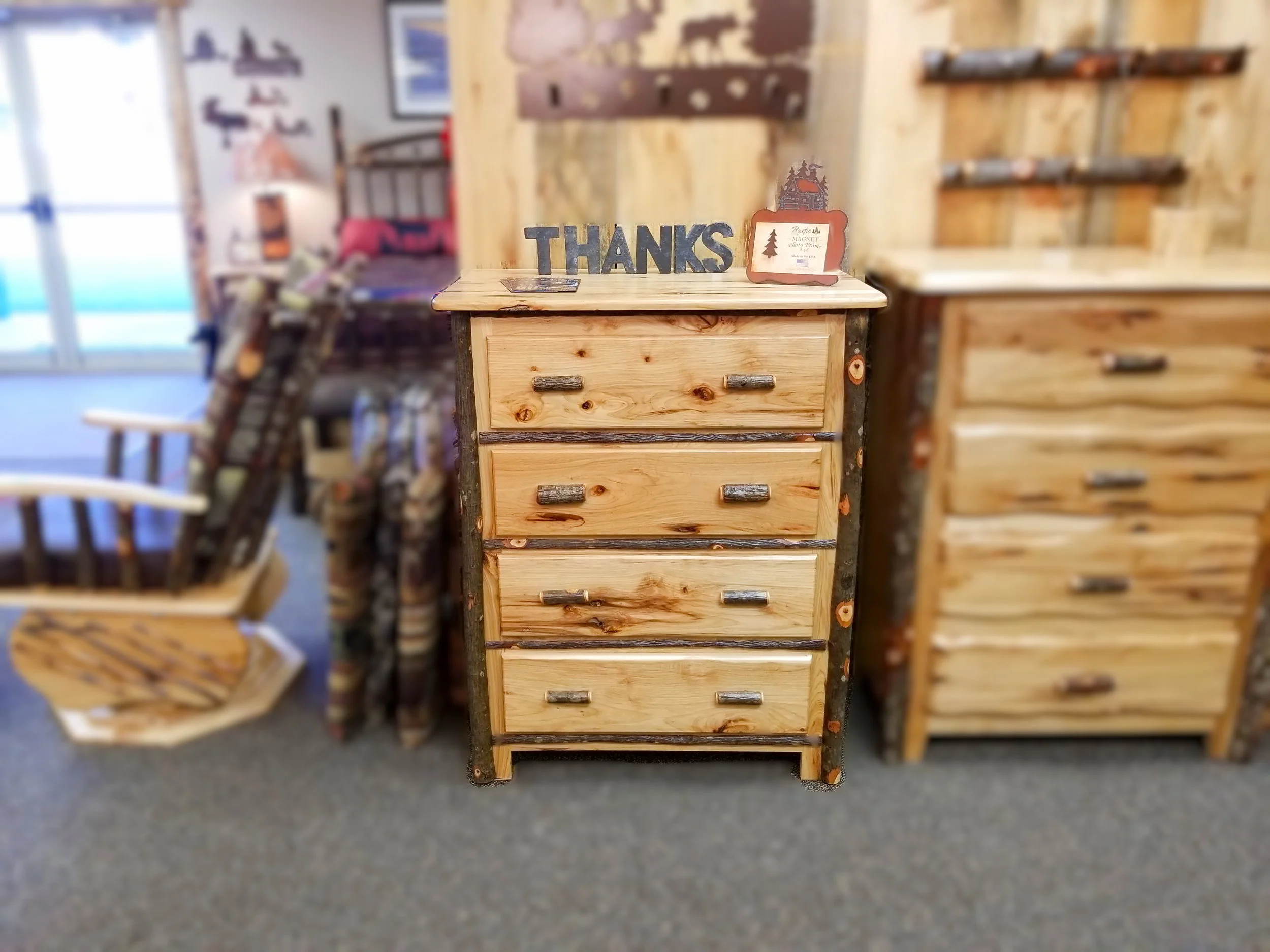 Hickory Bullnose Chest — EZ Mountain Rustic Furniture