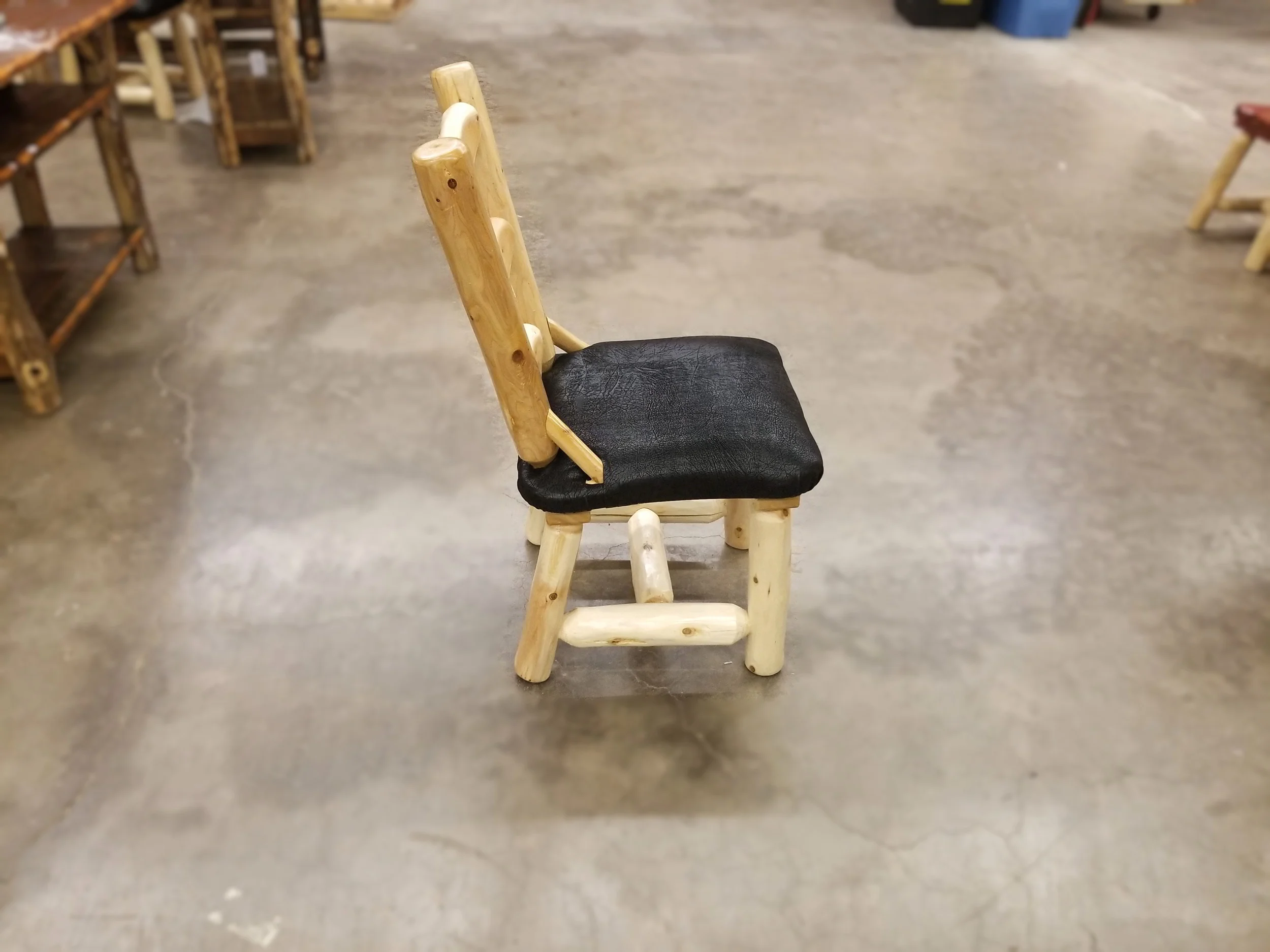White Cedar Ladder Back and Padded Seat Dining Chair — EZ Mountain ...