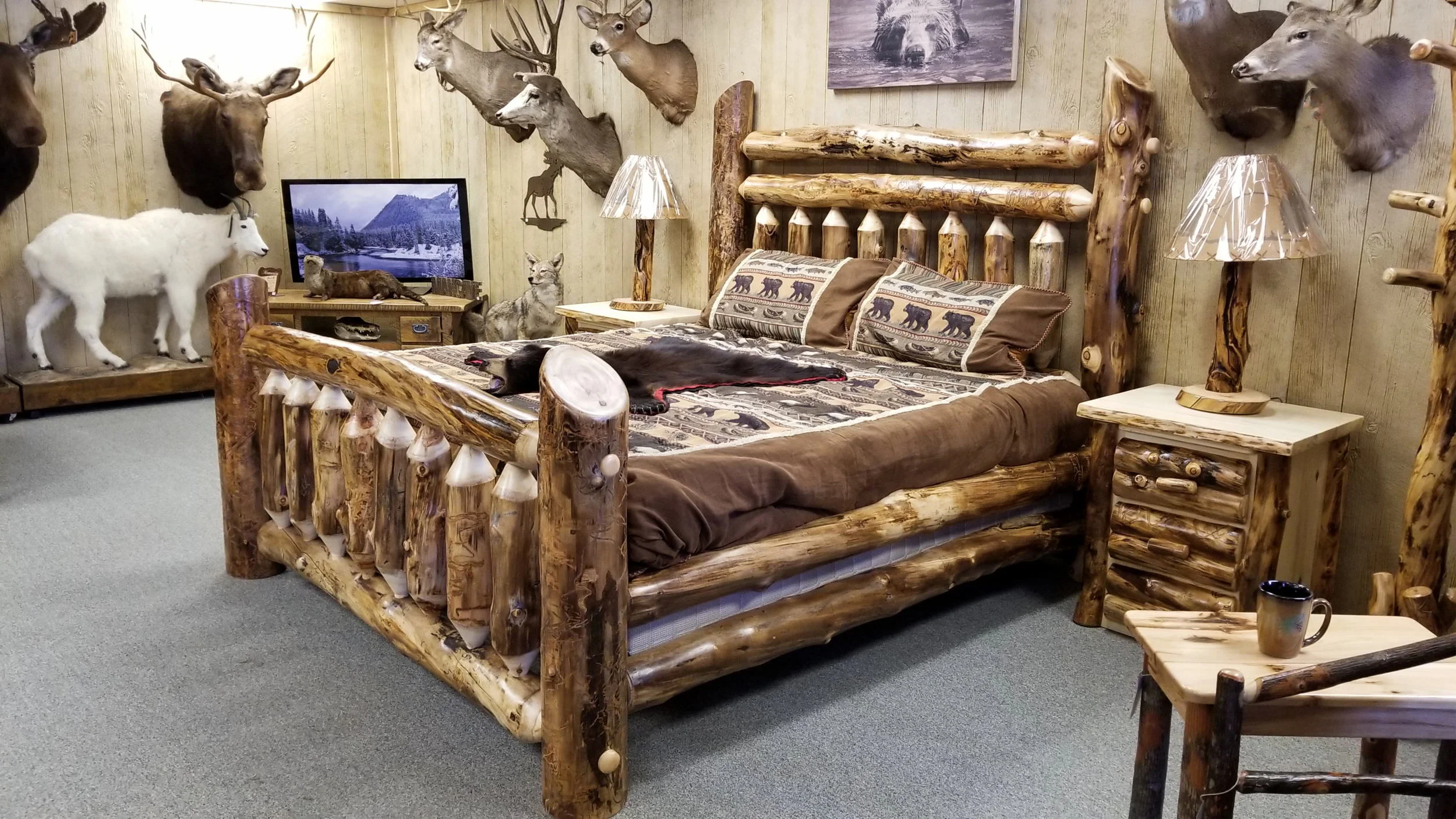 Grand Aspen Bed — EZ Mountain Rustic Furniture