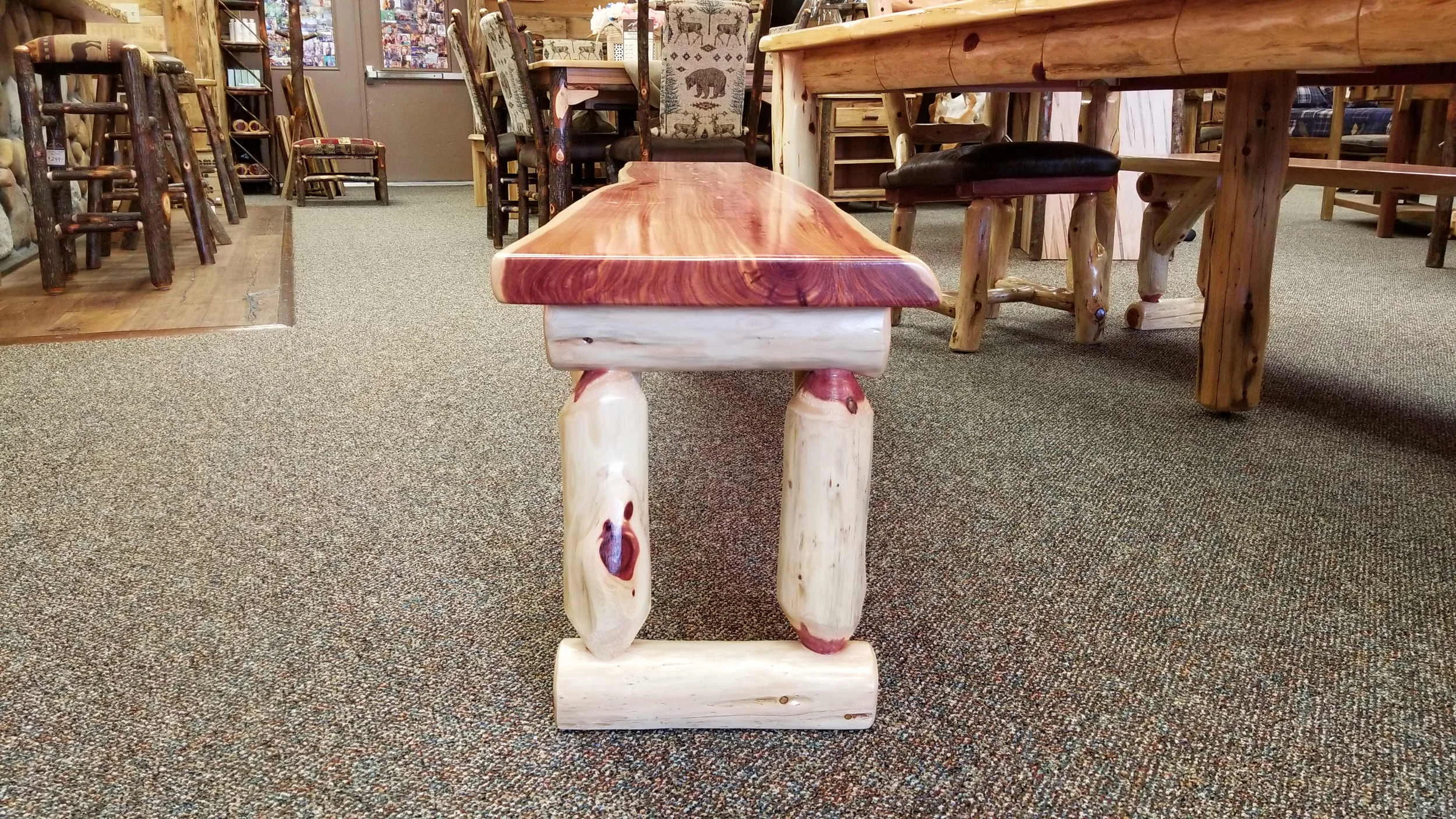 Red Cedar Dining Bench — EZ Mountain Rustic Furniture