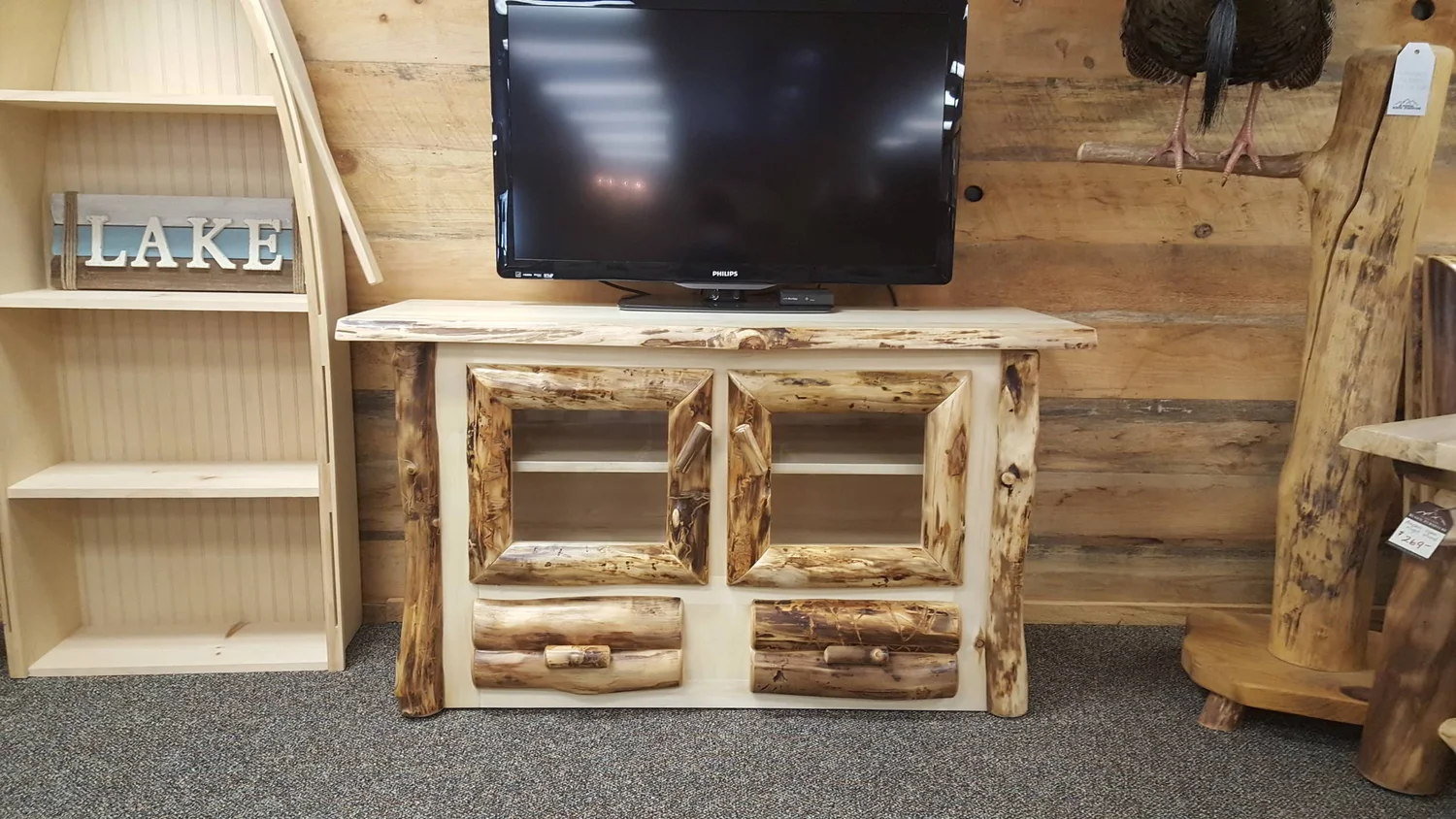 Rustic Log Living Room Furniture in the Poconos — EZ Mountain Rustic ...