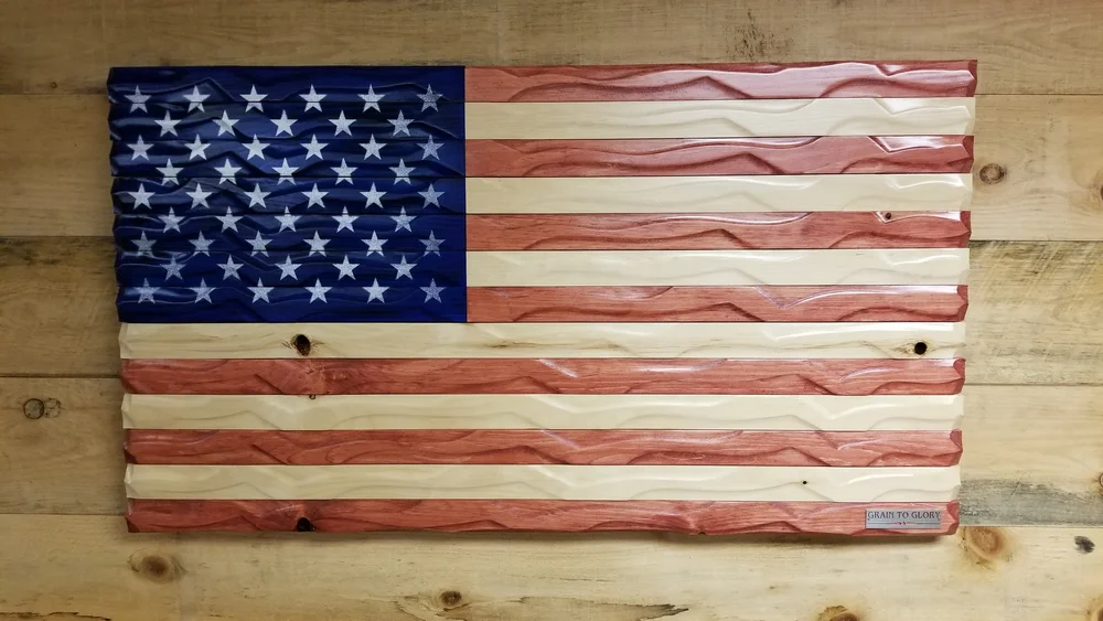 Rustic American Flag Image
