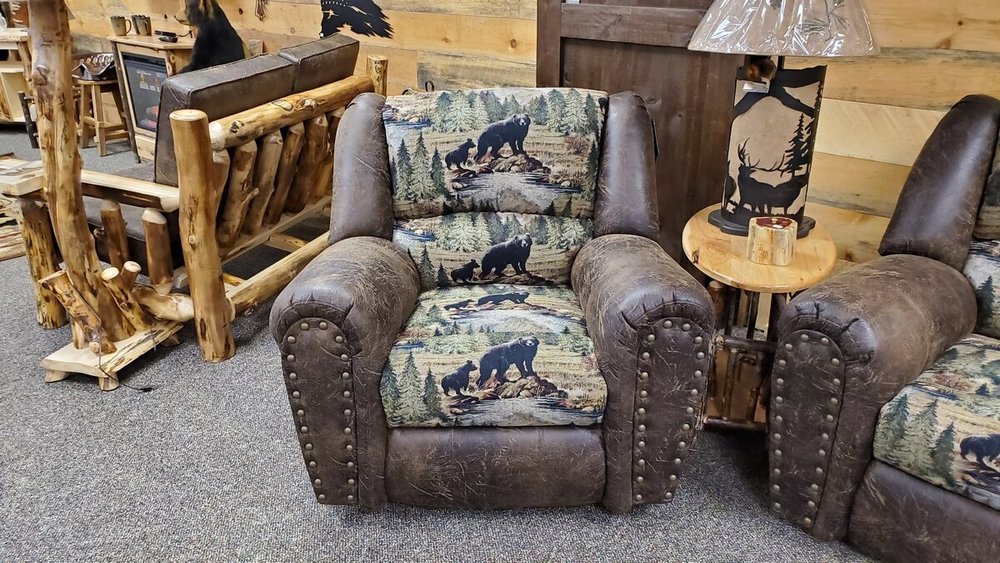 Rustic Leather Recliner Chairs