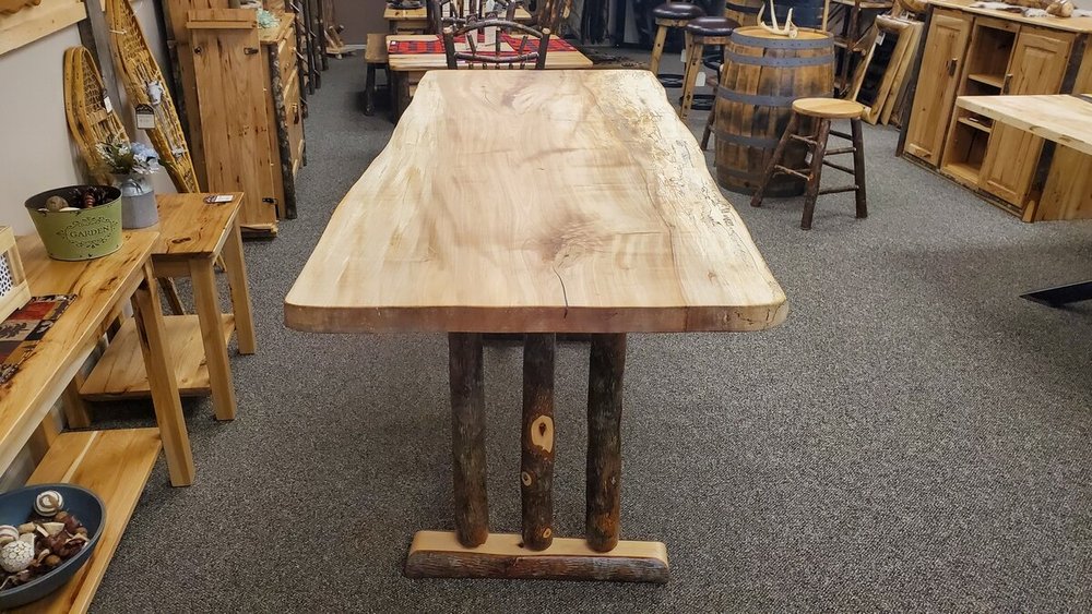 Spalted Maple Wood Tables Spalted Maple Table Set L.Post Rustics