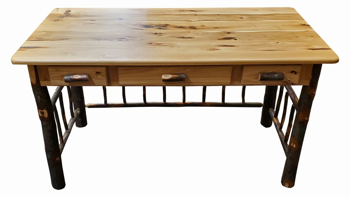 Hickory Foreman's Desk — EZ Mountain Rustic Furniture