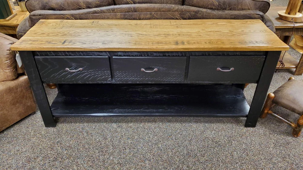 Black Buffet Table