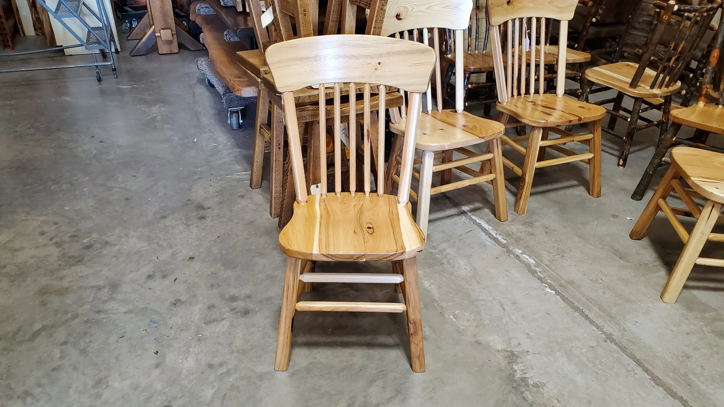 Hickory Panel Back Chair - No Log — EZ Mountain Rustic Furniture