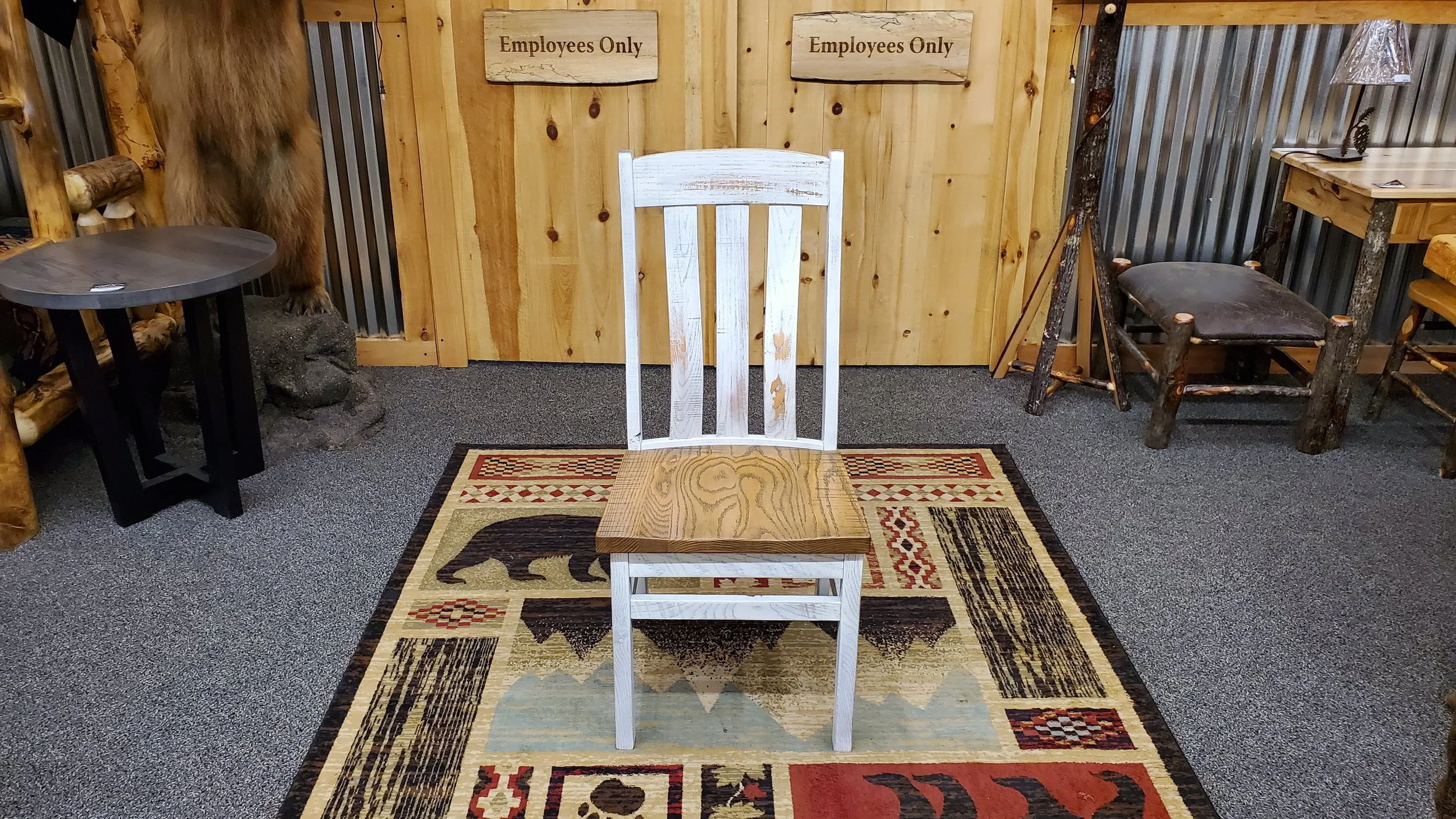 Rough Cut Oak Comfort Dining Chair — EZ Mountain Rustic Furniture