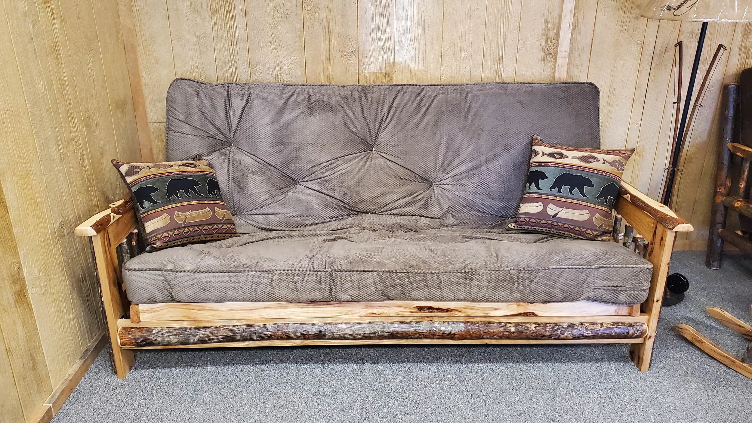 Hickory Futon — EZ Mountain Rustic Furniture