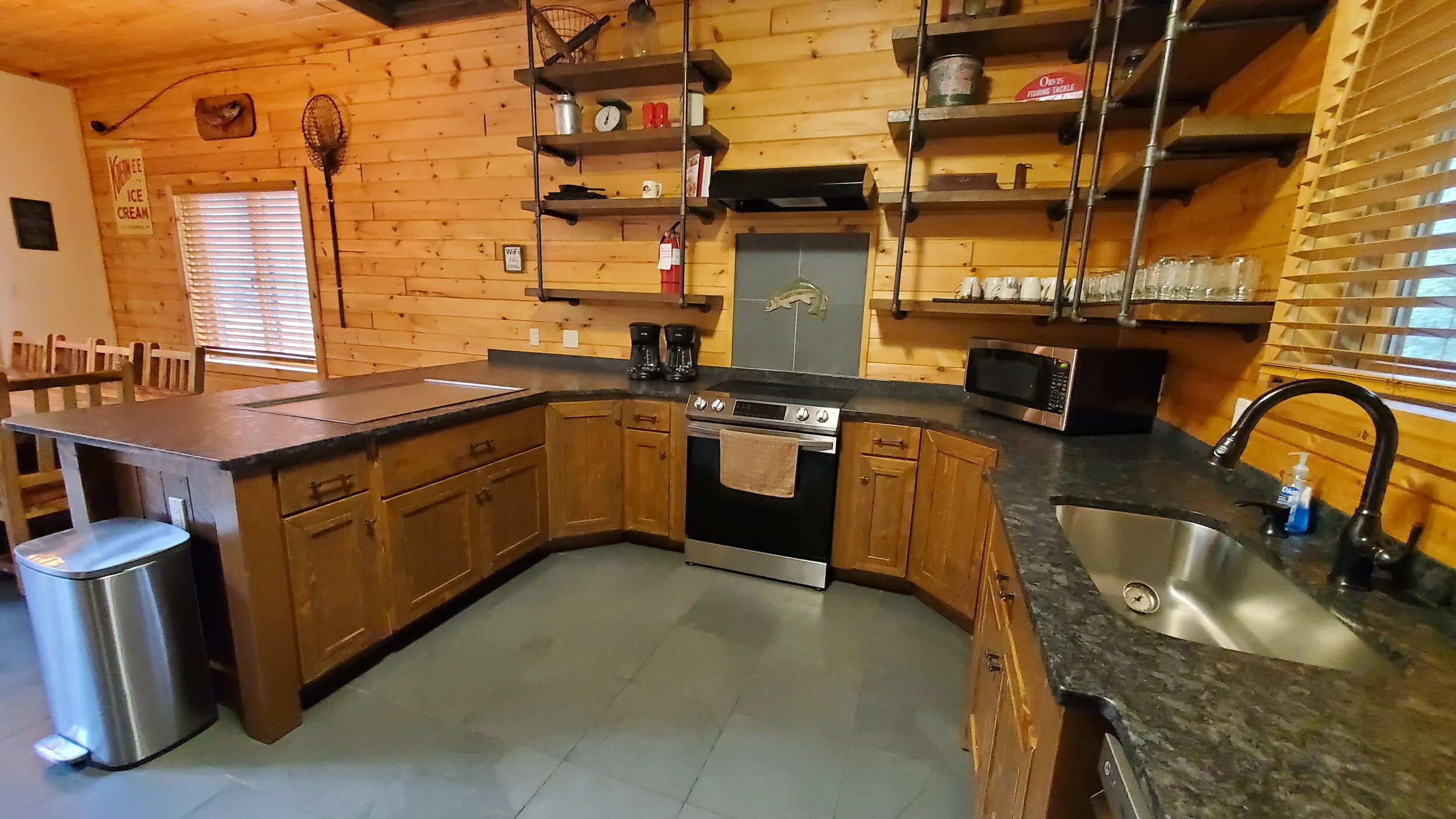 Timber Frame Kitchen Cabinets — EZ Mountain Rustic Furniture