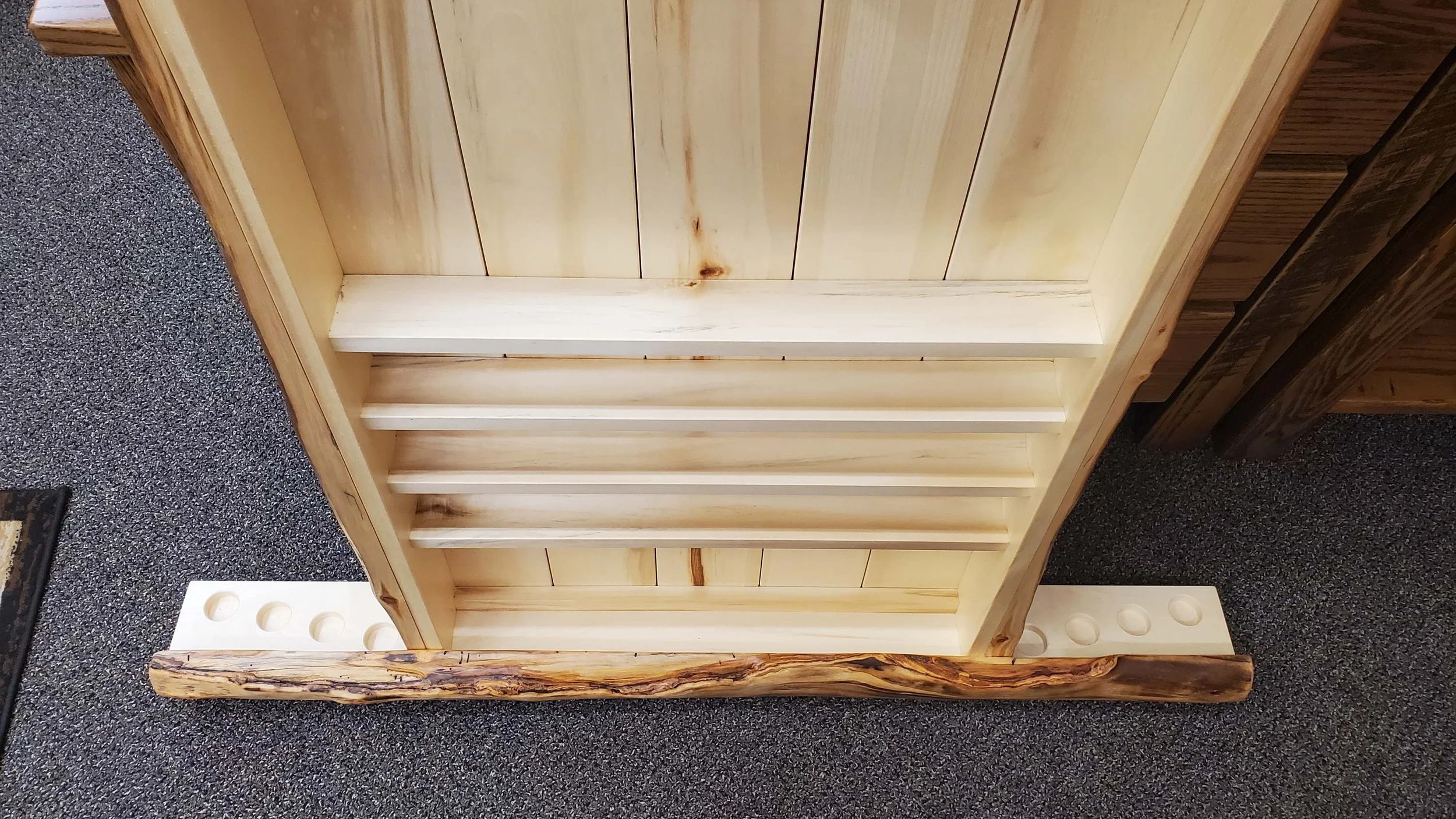 Aspen Pool Cue Wall Rack — EZ Mountain Rustic Furniture