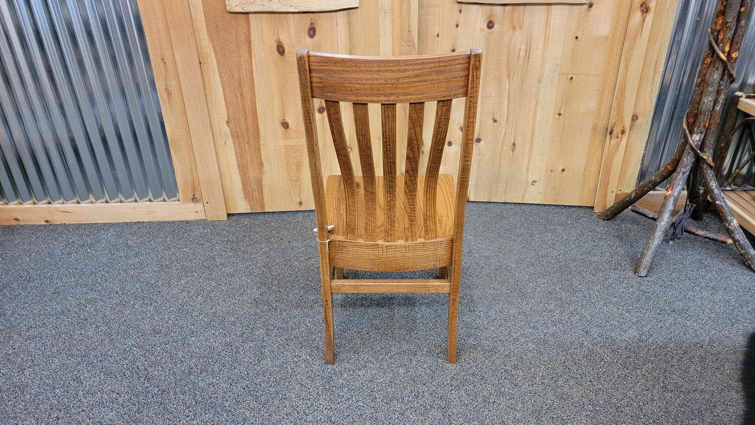 Rough Cut Oak Nashville Dining Chair — EZ Mountain Rustic Furniture