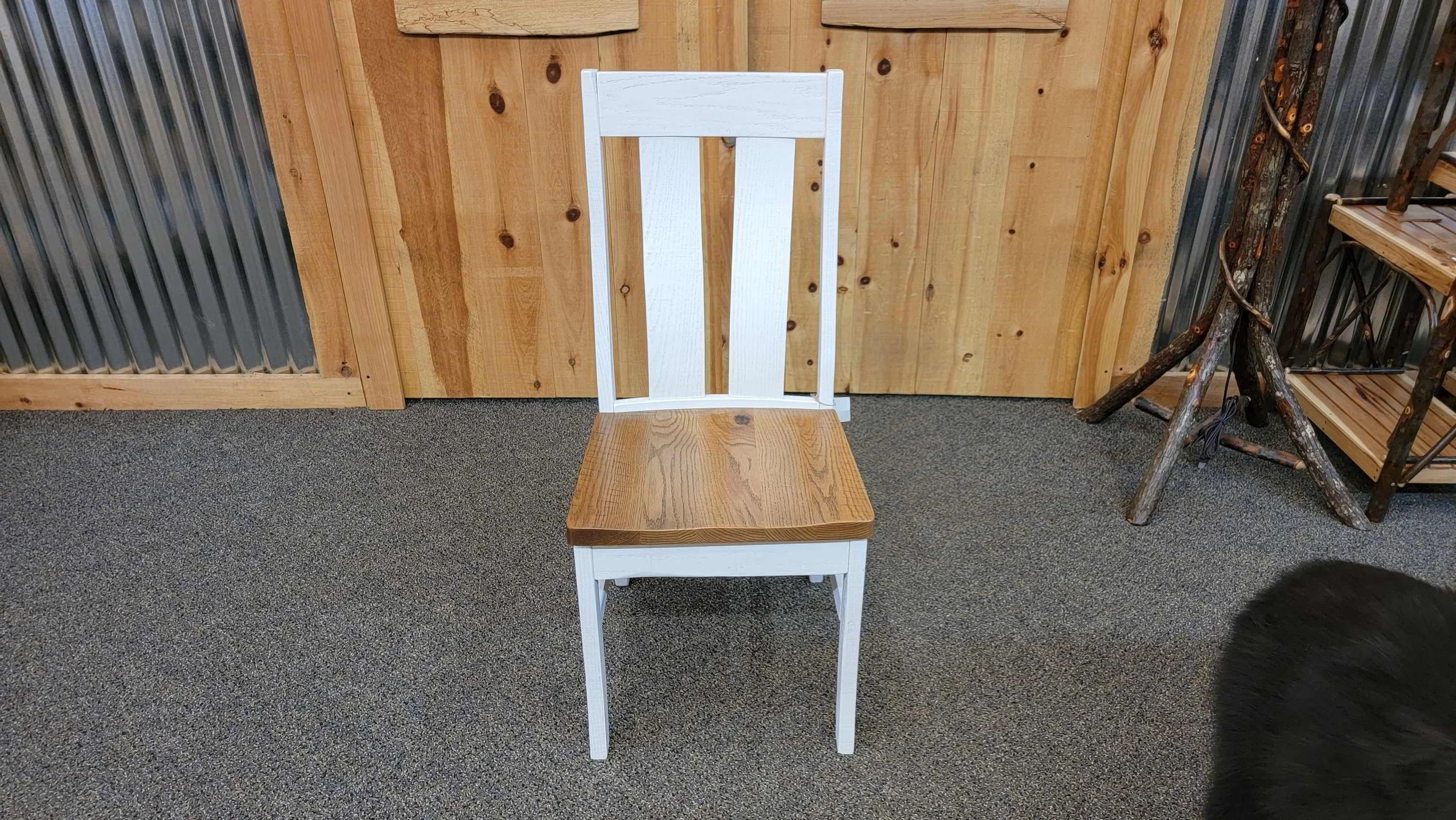 Rough Cut Oak Lincoln Dining Chair — EZ Mountain Rustic Furniture