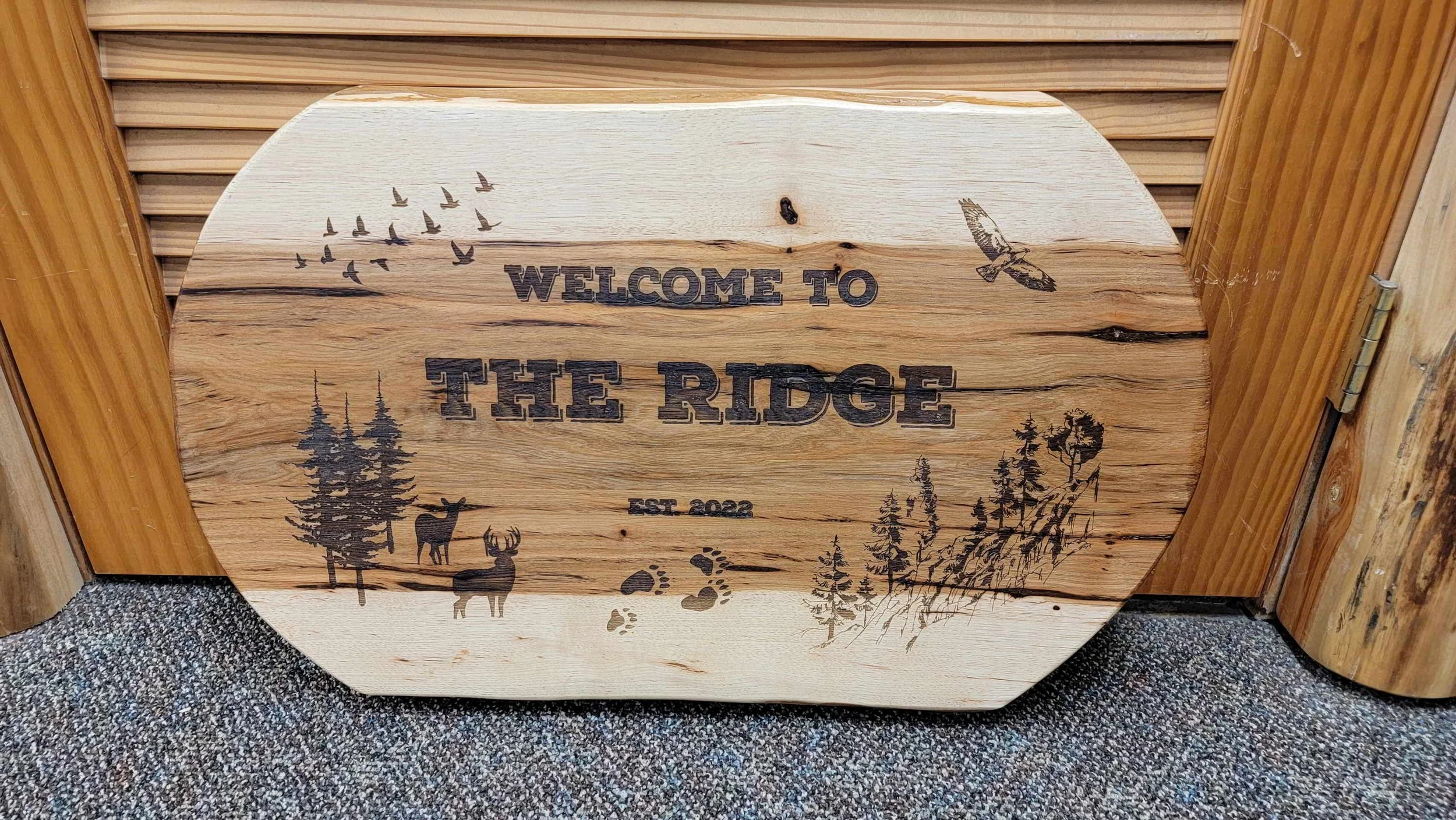 Custom Wood or Glass Engraving — EZ Mountain Rustic Furniture