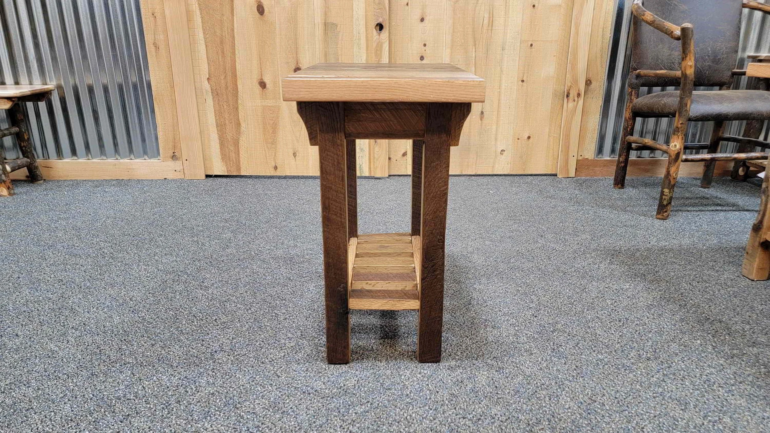Barnwood 14" x 22" End Table — EZ Mountain Rustic Furniture