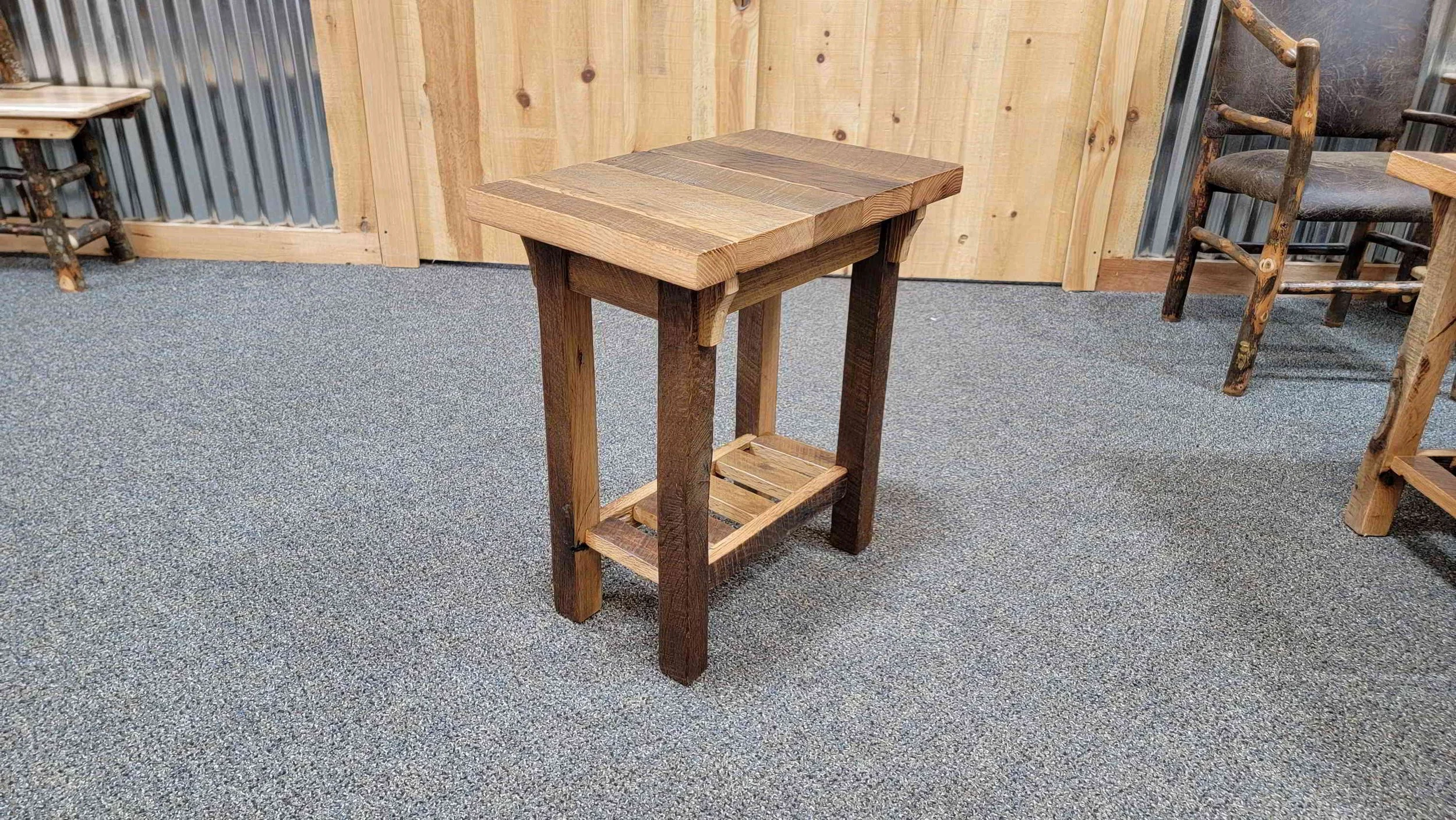 Barnwood 14" x 22" End Table — EZ Mountain Rustic Furniture