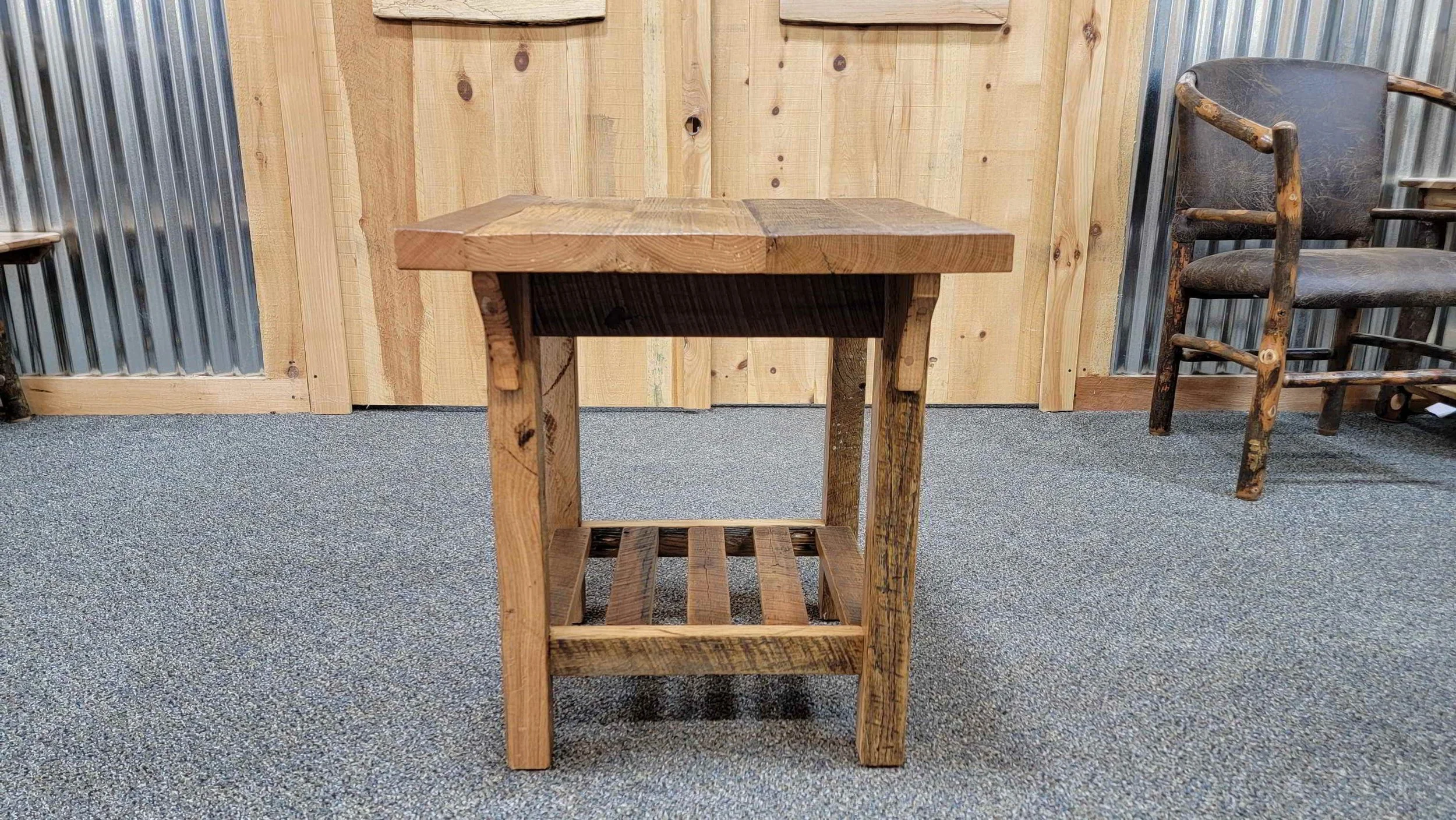 Barnwood 22" x 22" End Table — EZ Mountain Rustic Furniture