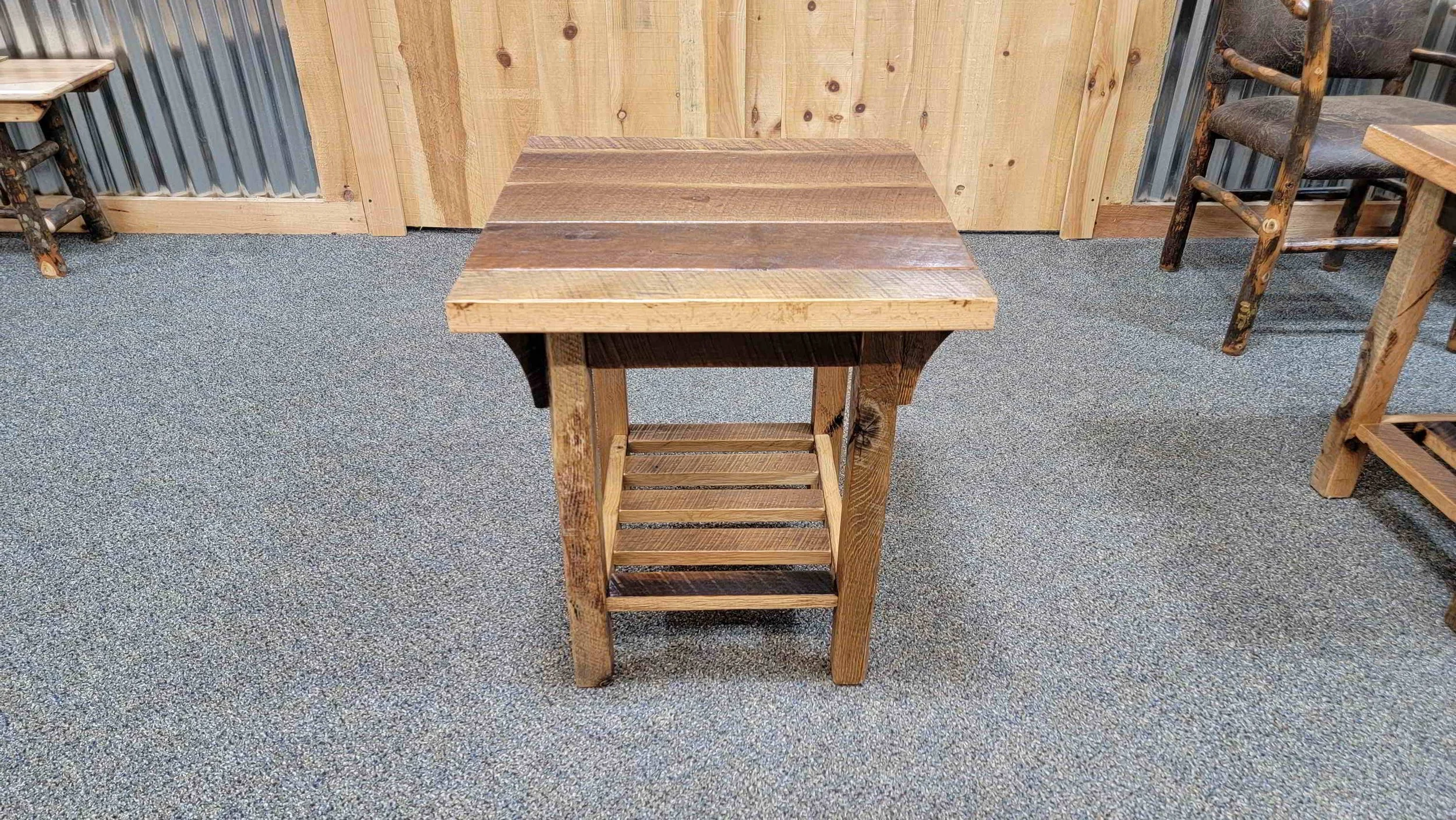 Barnwood 22" x 22" End Table — EZ Mountain Rustic Furniture
