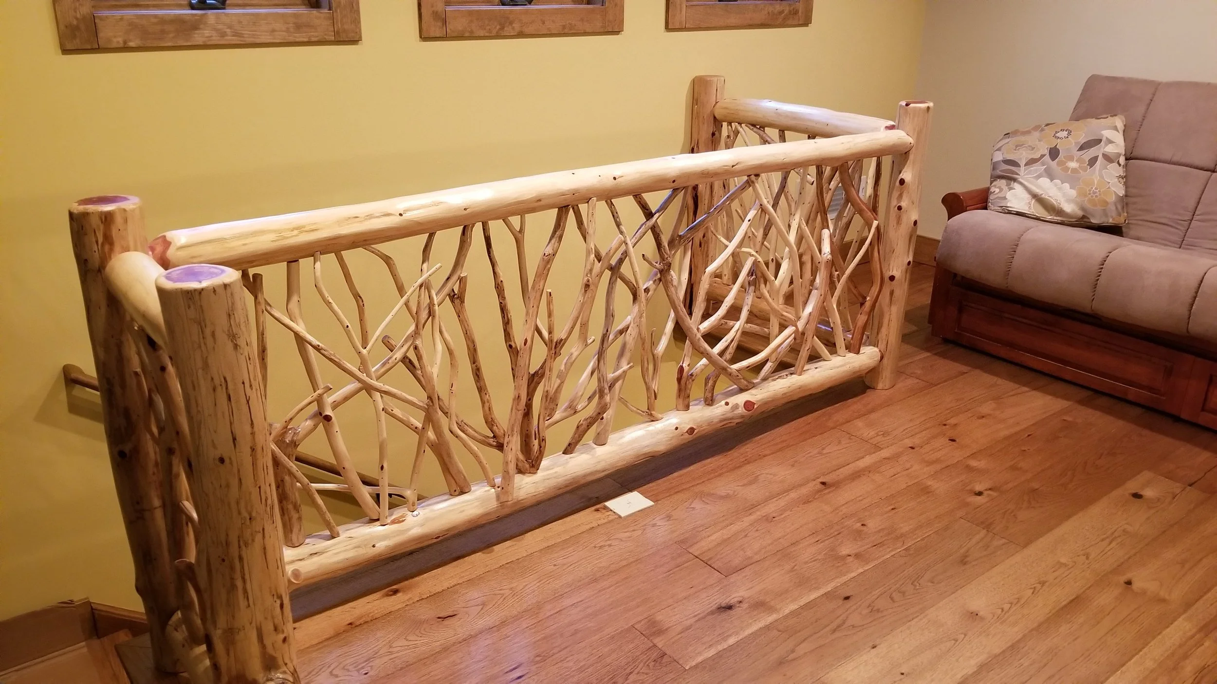 Rustic Log & Timber Railing — EZ Mountain Rustic Furniture