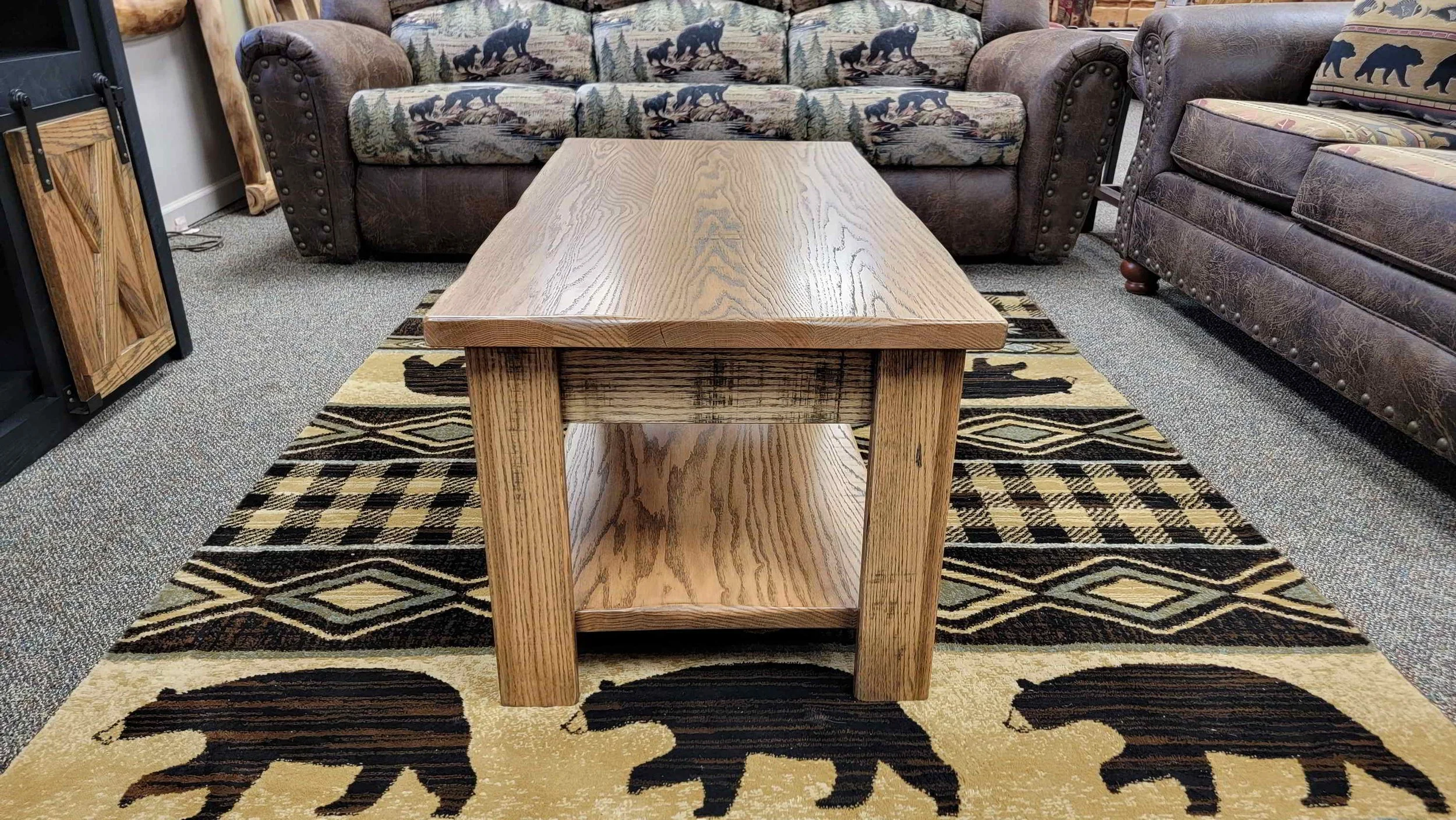 Rough Cut Oak Coffee Table — EZ Mountain Rustic Furniture