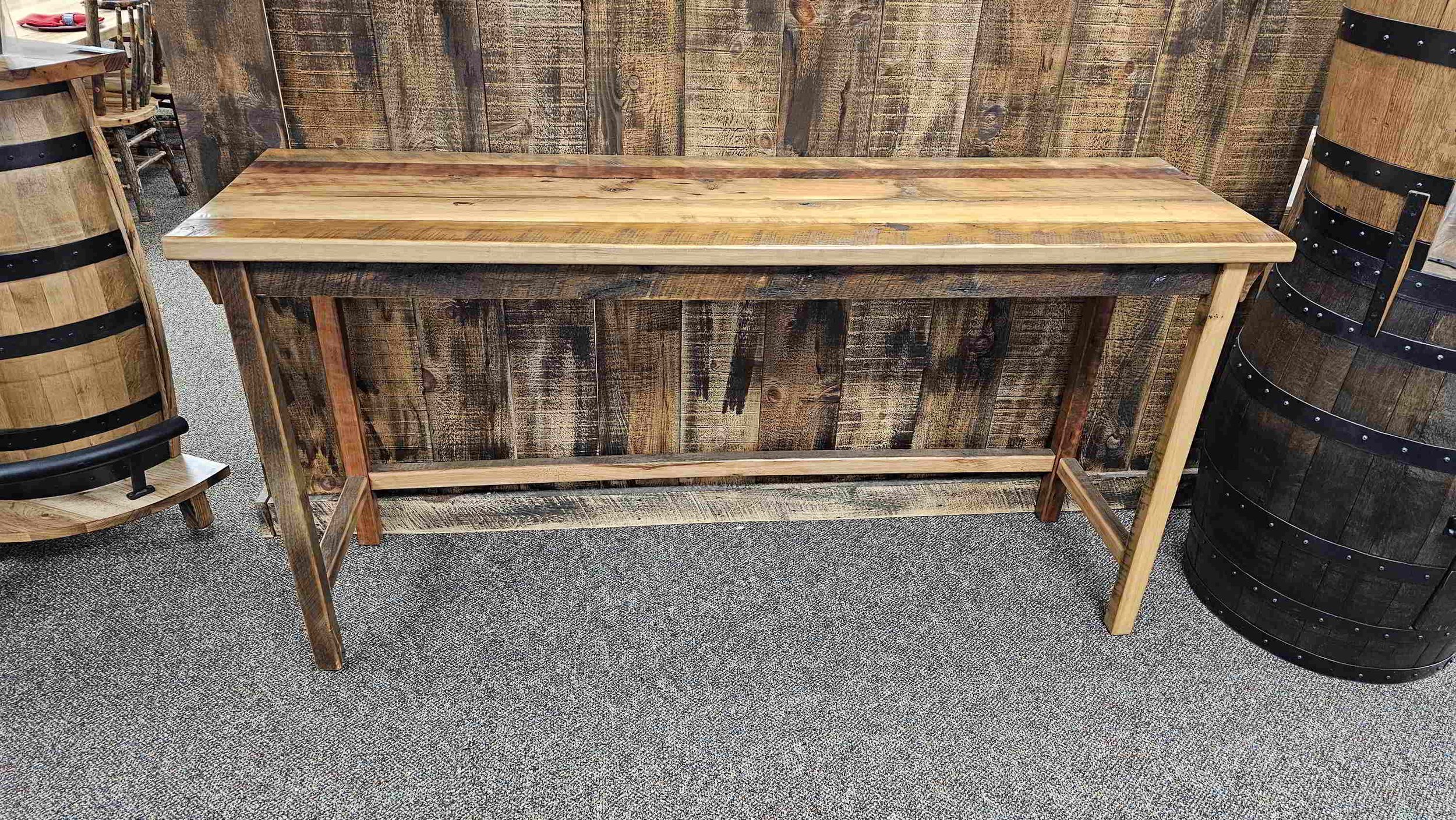 Barnwood Breakfast Bar — EZ Mountain Rustic Furniture