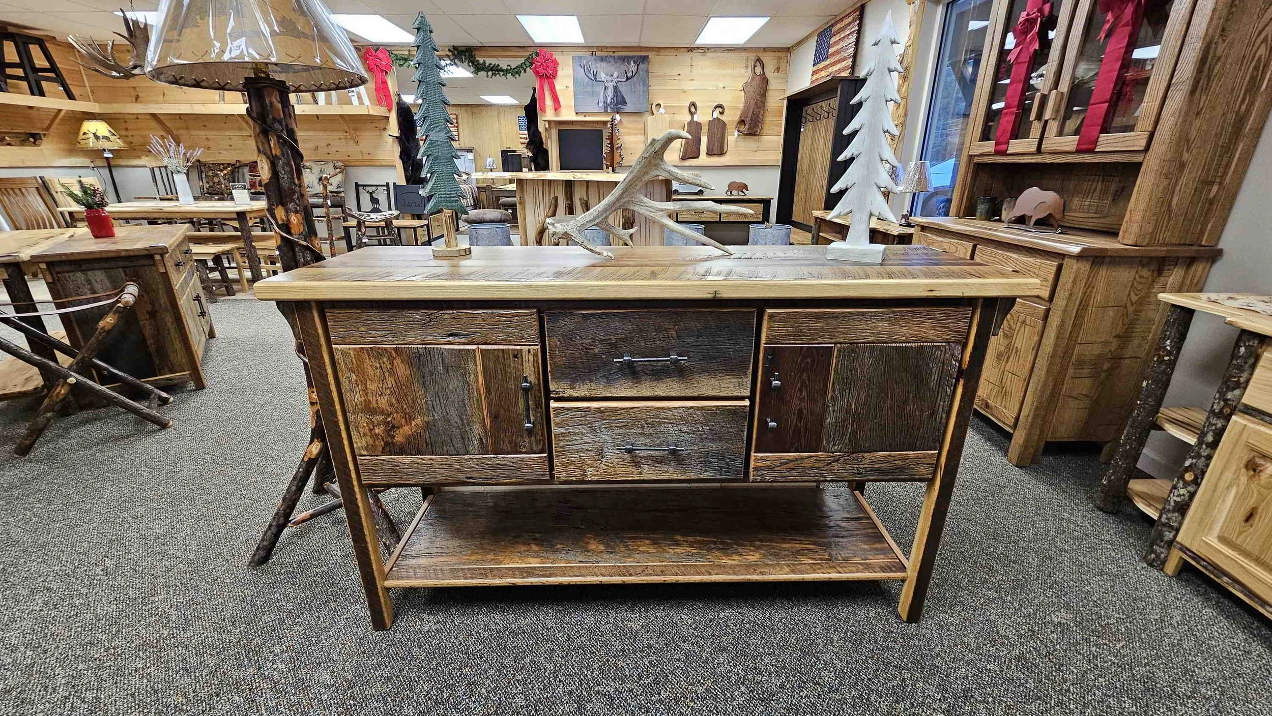 Barnwood Buffet Table — EZ Mountain Rustic Furniture