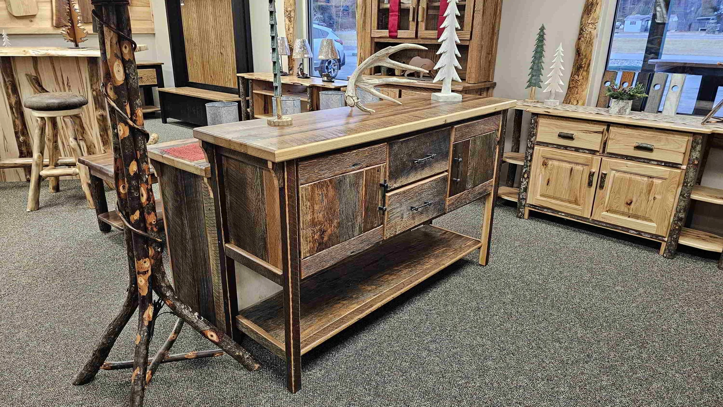 Barnwood Buffet Table — EZ Mountain Rustic Furniture